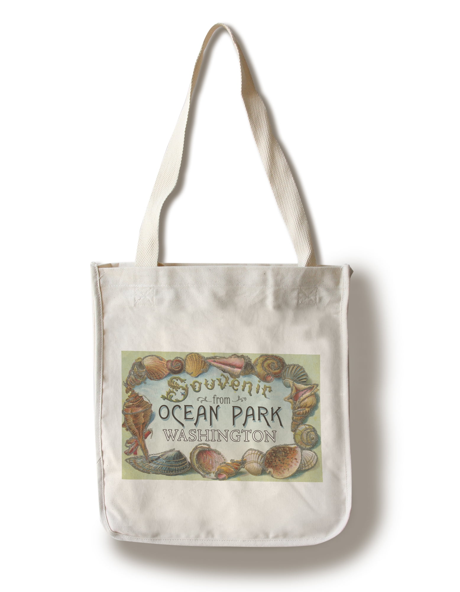 Ocean Park, Washington - Shells Souvenir (100% Cotton Tote Bag ...