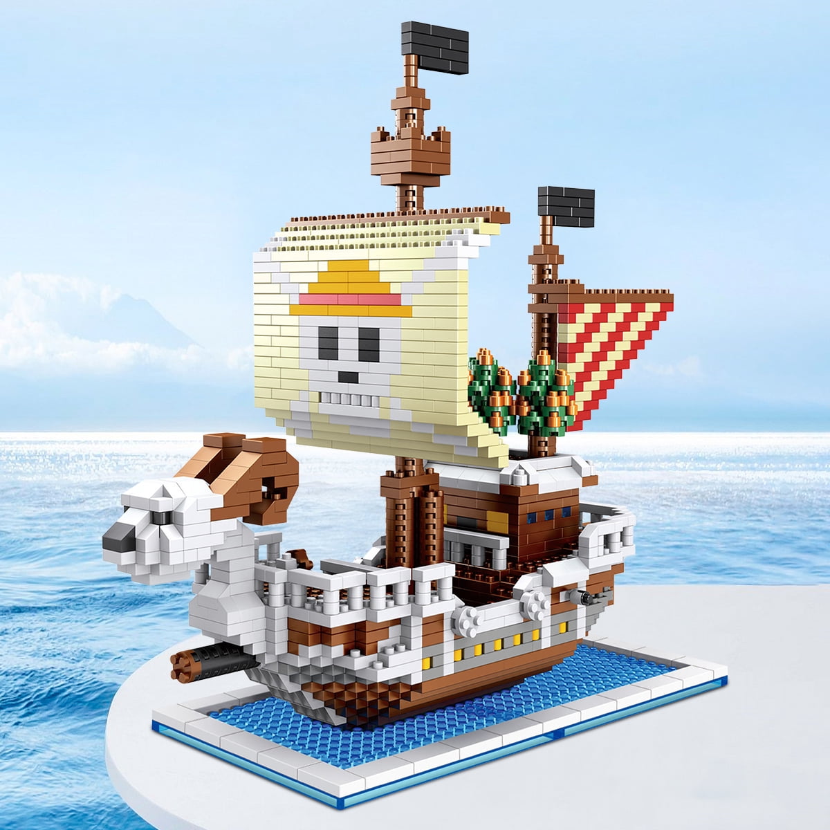 Ocean Pirate Ship Plastic 3D Model Building Blocks for Adults Boys ...