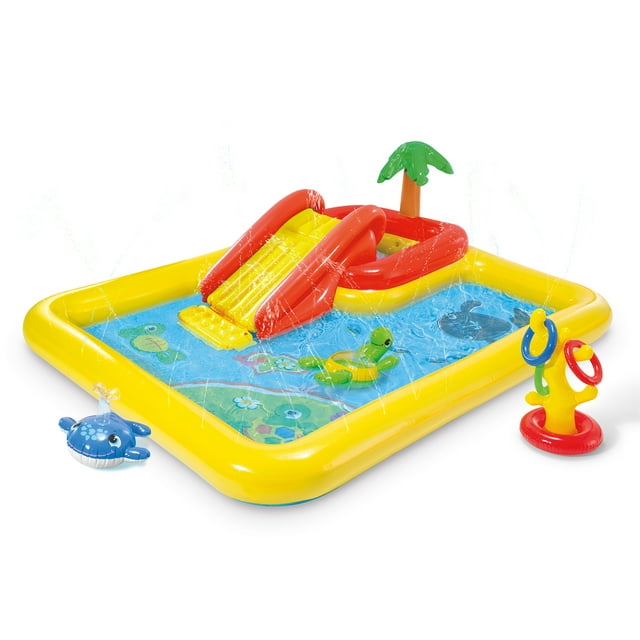 Intex Ocean Play Center: Kids and Toddlers Outdoor Water Pool Activity ...