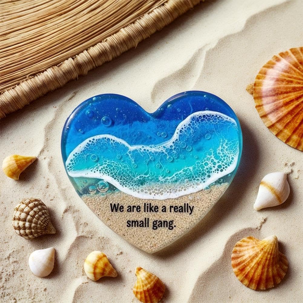 Ocean Pocket Heart, Mini Cute Handmade Beach Pocket Decoration, Mini ...