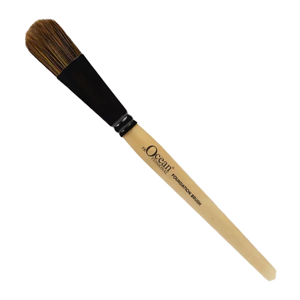 Ocean Professional Foundation Brush Soft Dense Synthetic Bristles for ...
