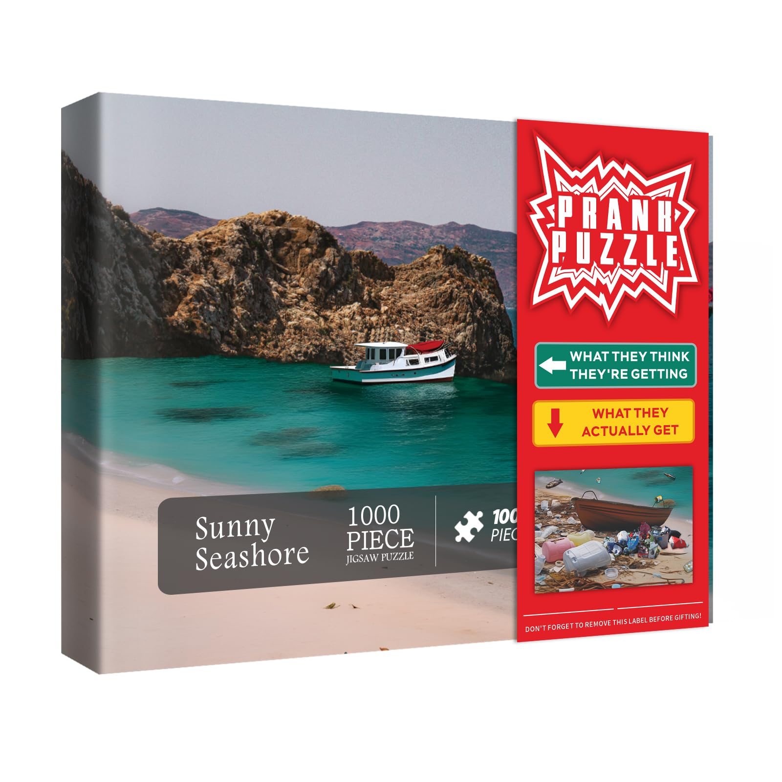 Ocean Puzzle for Adults, DHF10 1000 Piece Funny Prank Puzzle, Hidden ...