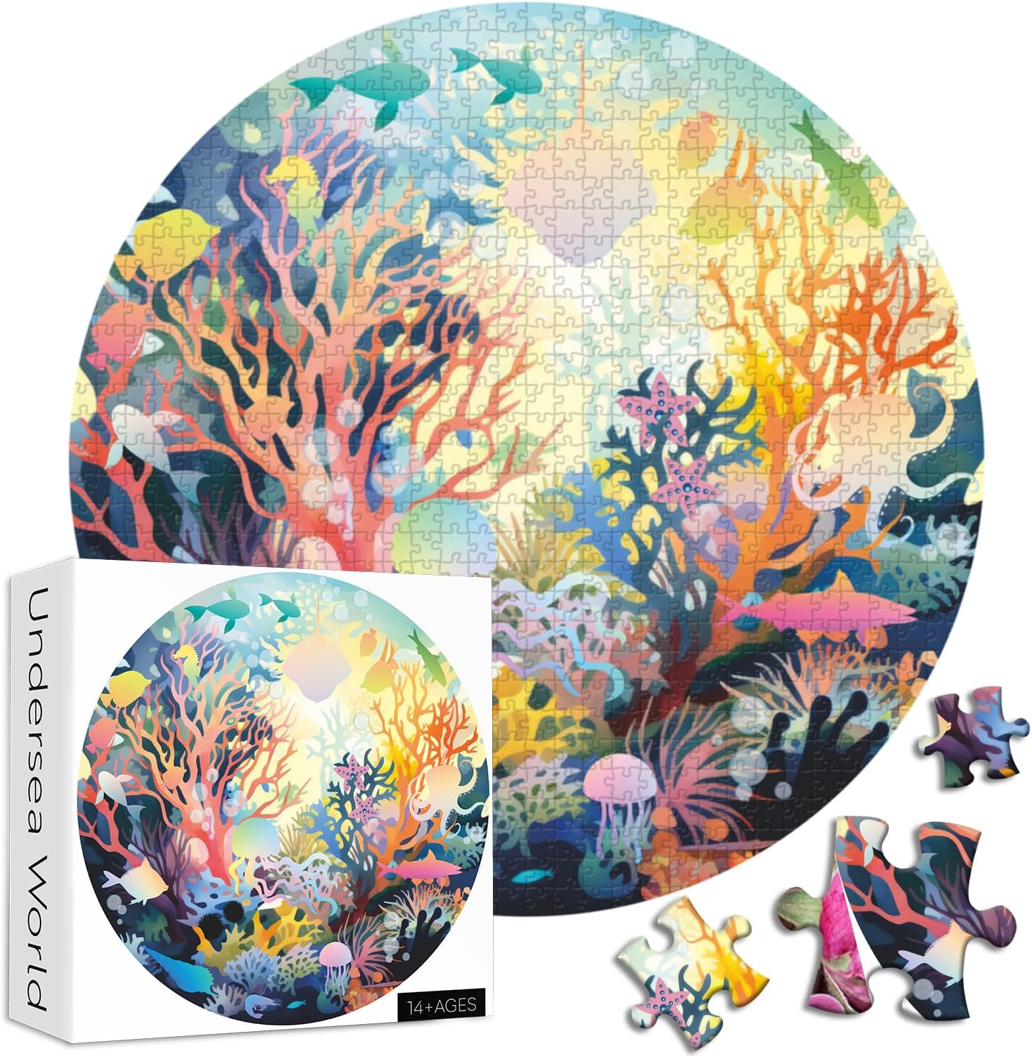 Ocean Puzzles for Adults 1000 Pieces and up, PICKFORU Sea Animals ...
