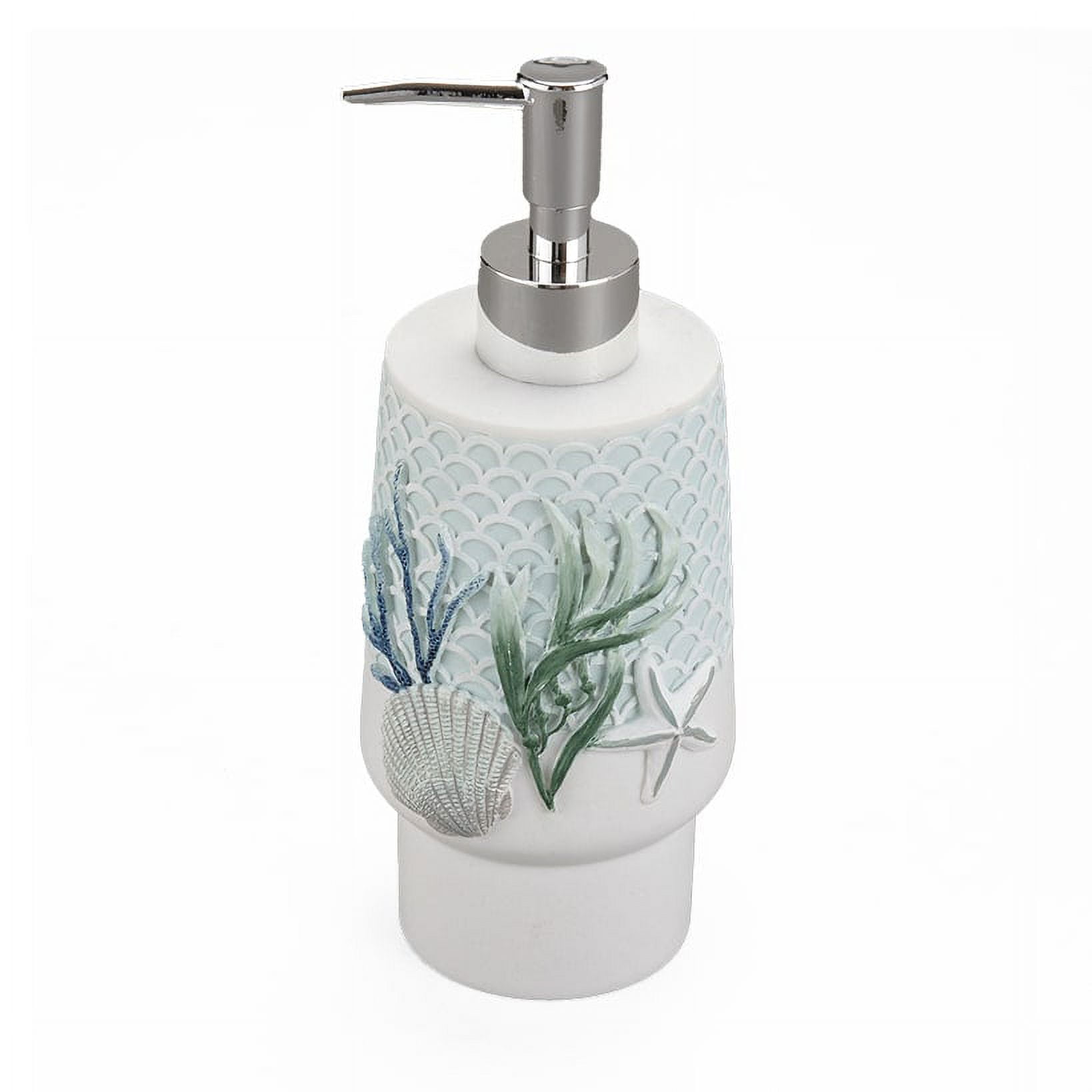 Ocean Reef Soap Pump - Ceramic Lotion Dispenser for Sea Themed Bathroom ...