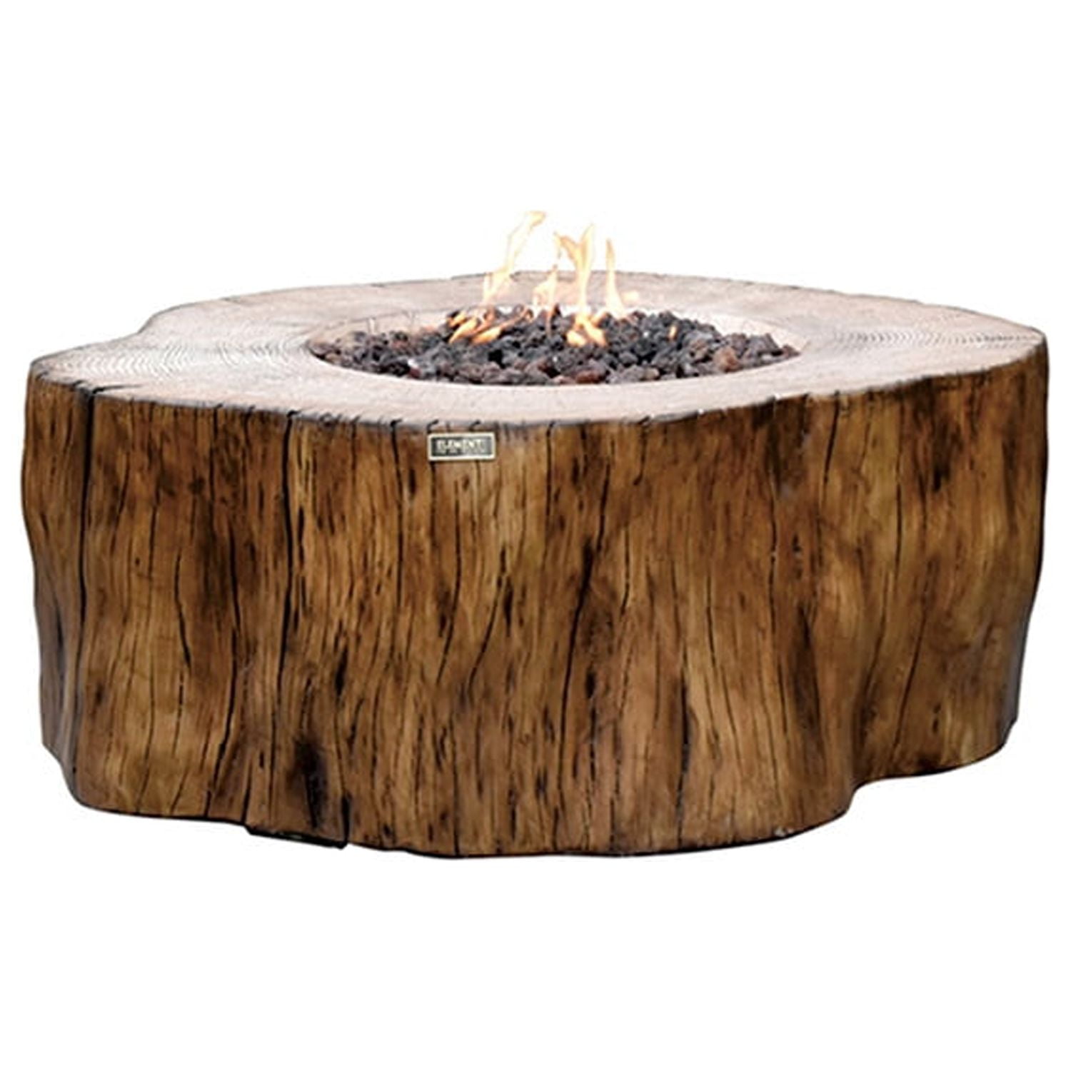 Ocean Rock USA INC. Elementi Manchester Redwood Liquid Propane Concrete Fire Table - Walmart.com