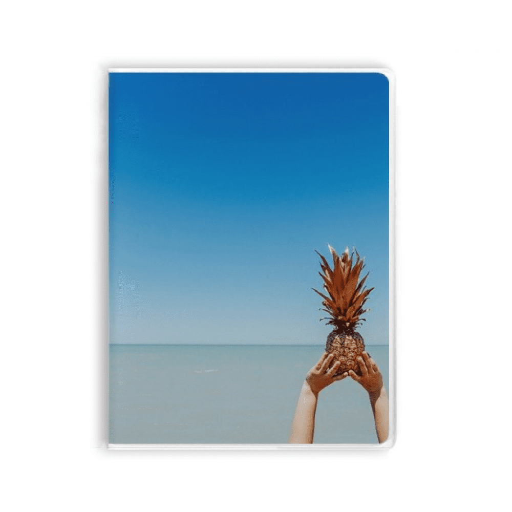 Ocean Sand Beach PineFruit Sea Picture Notebook Gum Cover Diary Soft ...