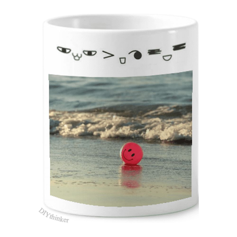 Ocean Sand Beach Sling Face Picture Toothbrush Mug Cup Cartoon Lovely ...