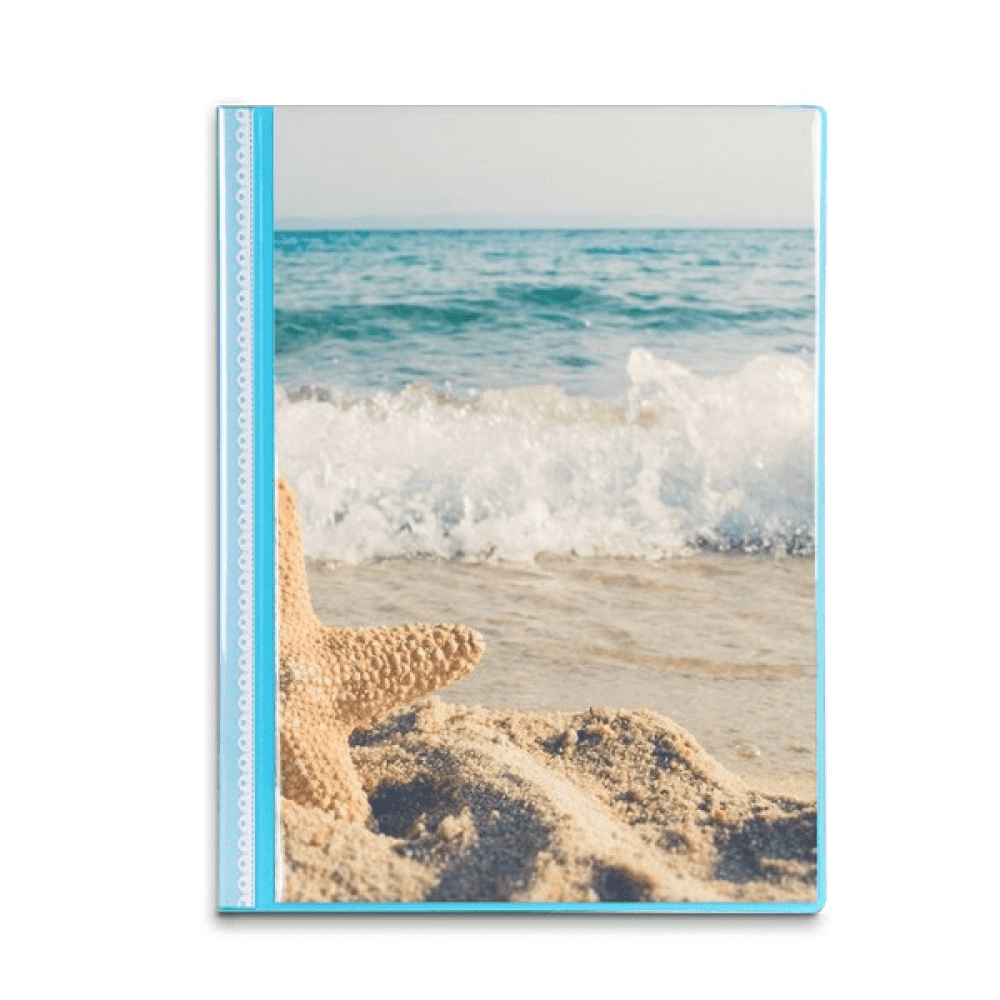 Ocean Sand Beach Starfish Sea Picture Book Sheet Protectors Portfolio ...