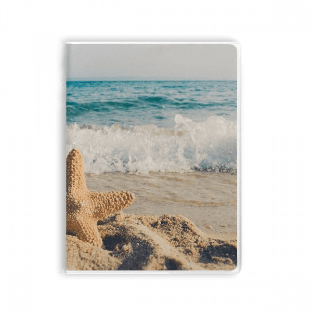 Ocean Sand Beach Starfish Sea Picture Notebook Gum Cover Diary Soft ...