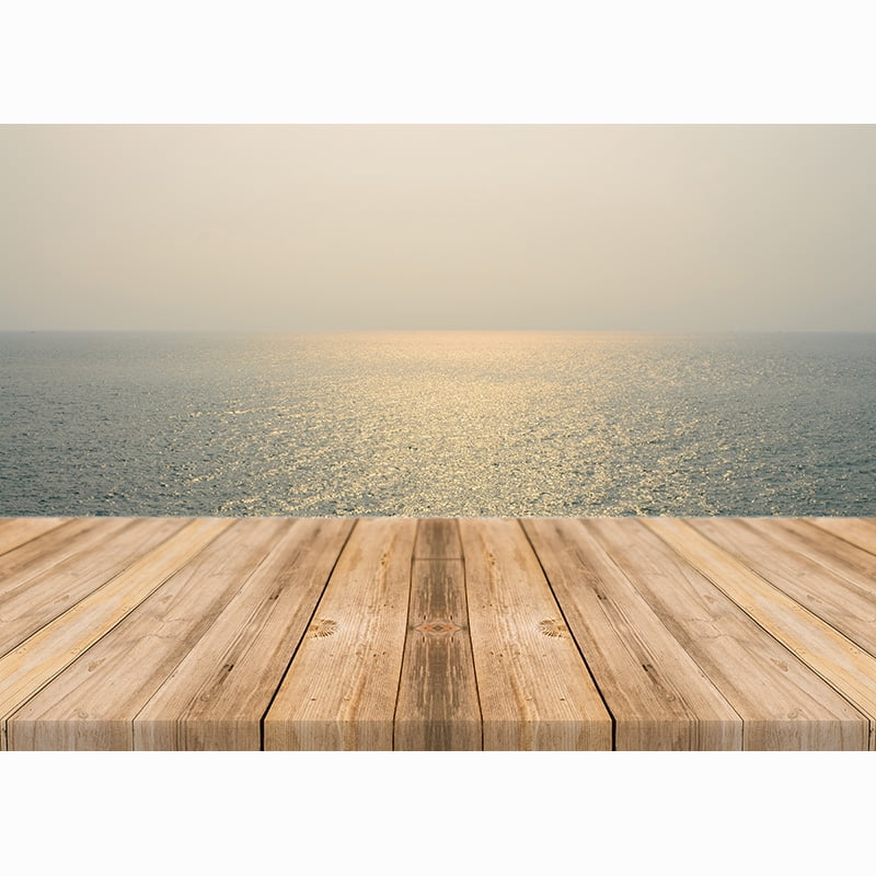 Ocean Scenery Photo Studio Photography Background Lake Scenic Beach Trees Landscape Backdrops FJ ...