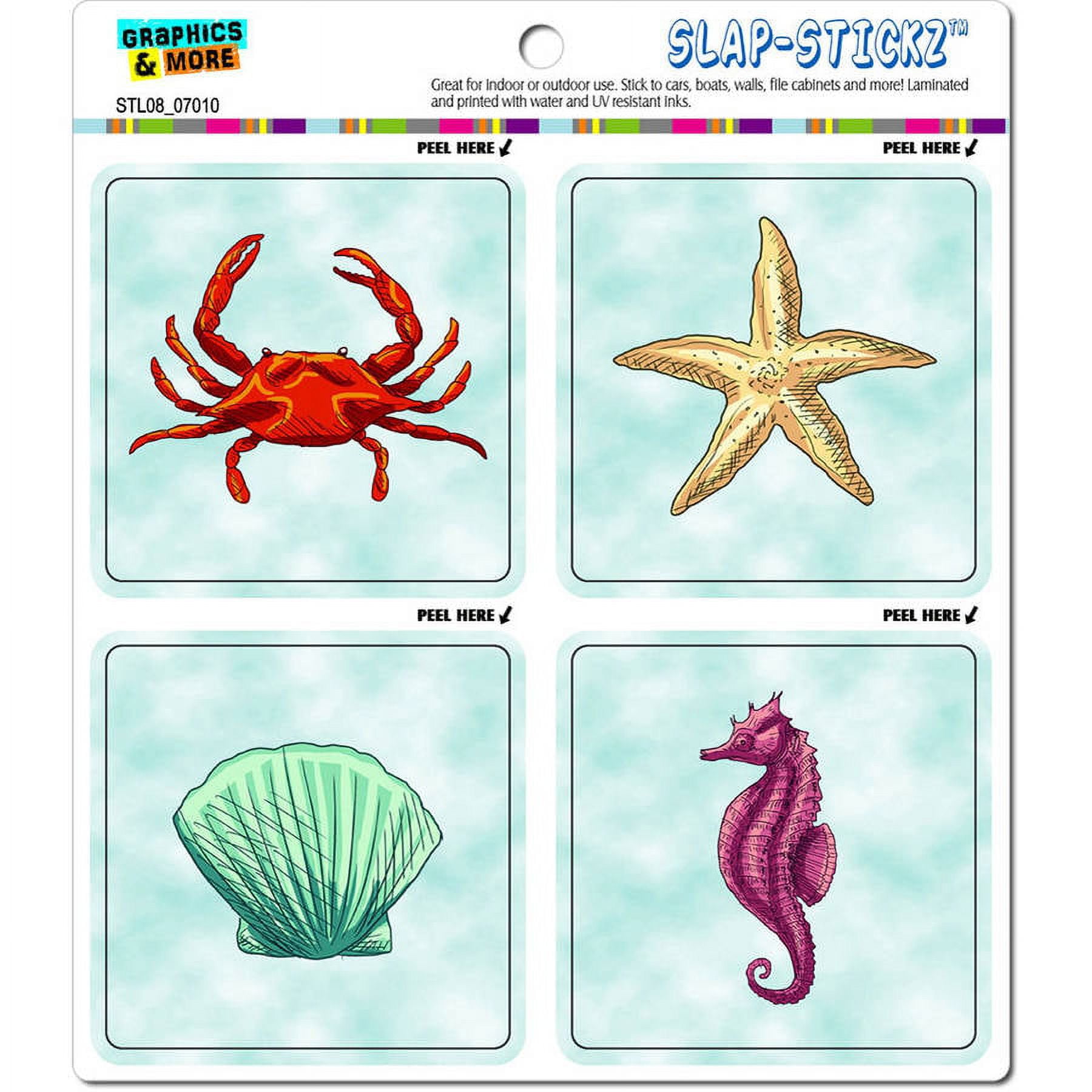 Ocean Sea Creature Beach Seahorse Crab Starfish Seashell Automotive Car ...