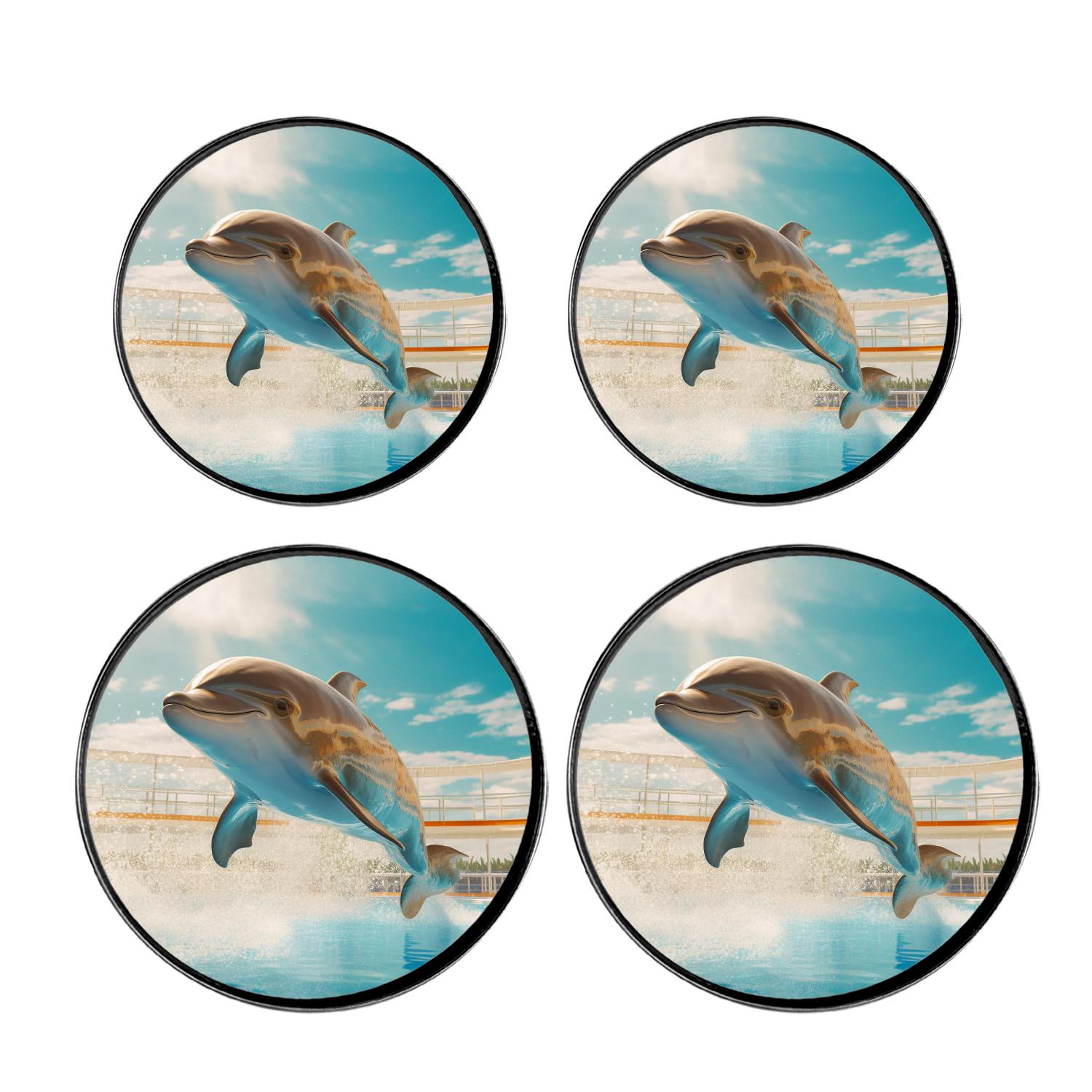Ocean Sea Dolphin in the Aquarium Beautiful Stove Burner Covers Set,Gas ...