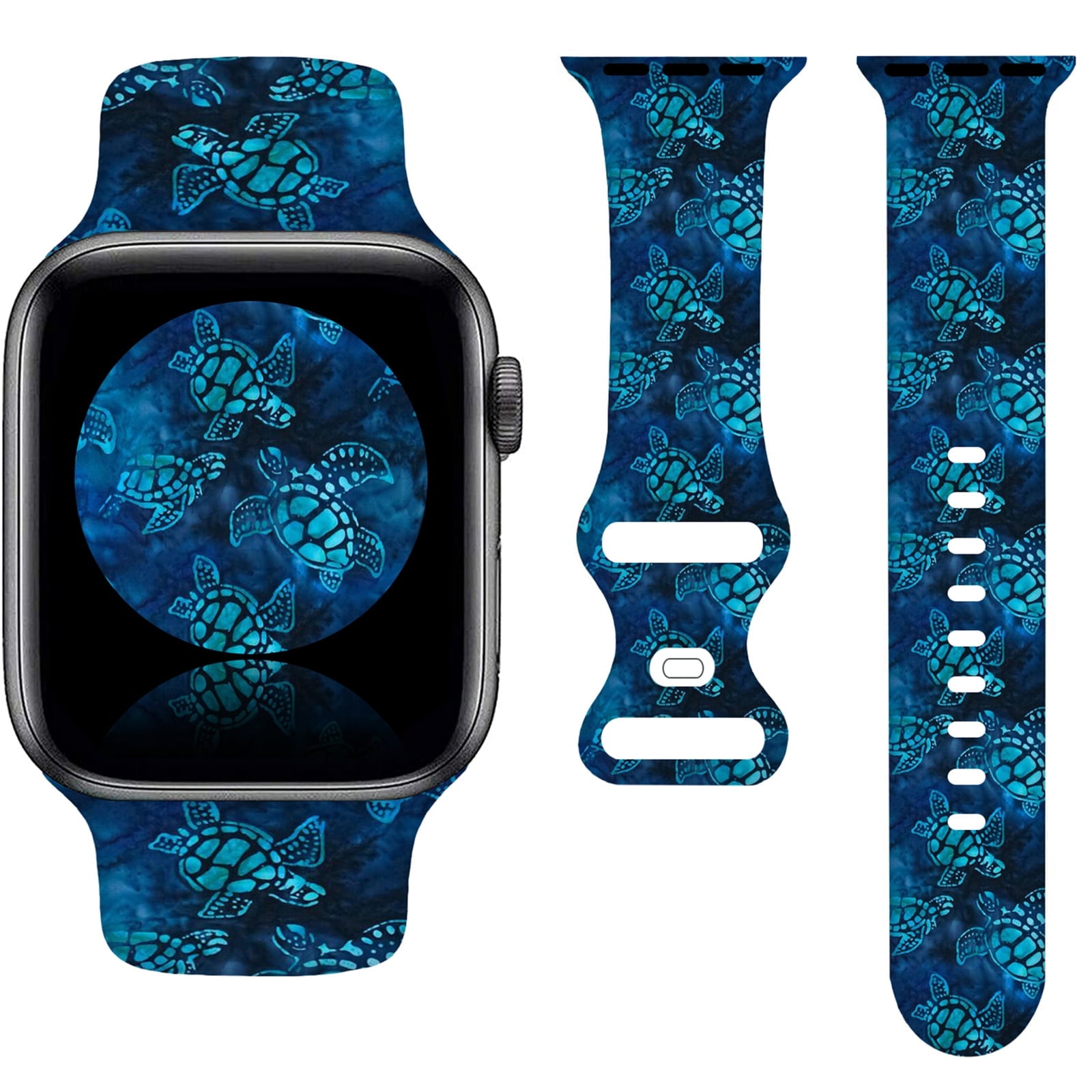 Ocean Sea Turtle Bands Compatible with Apple Watch Band 38MM 40MM 41MM ...
