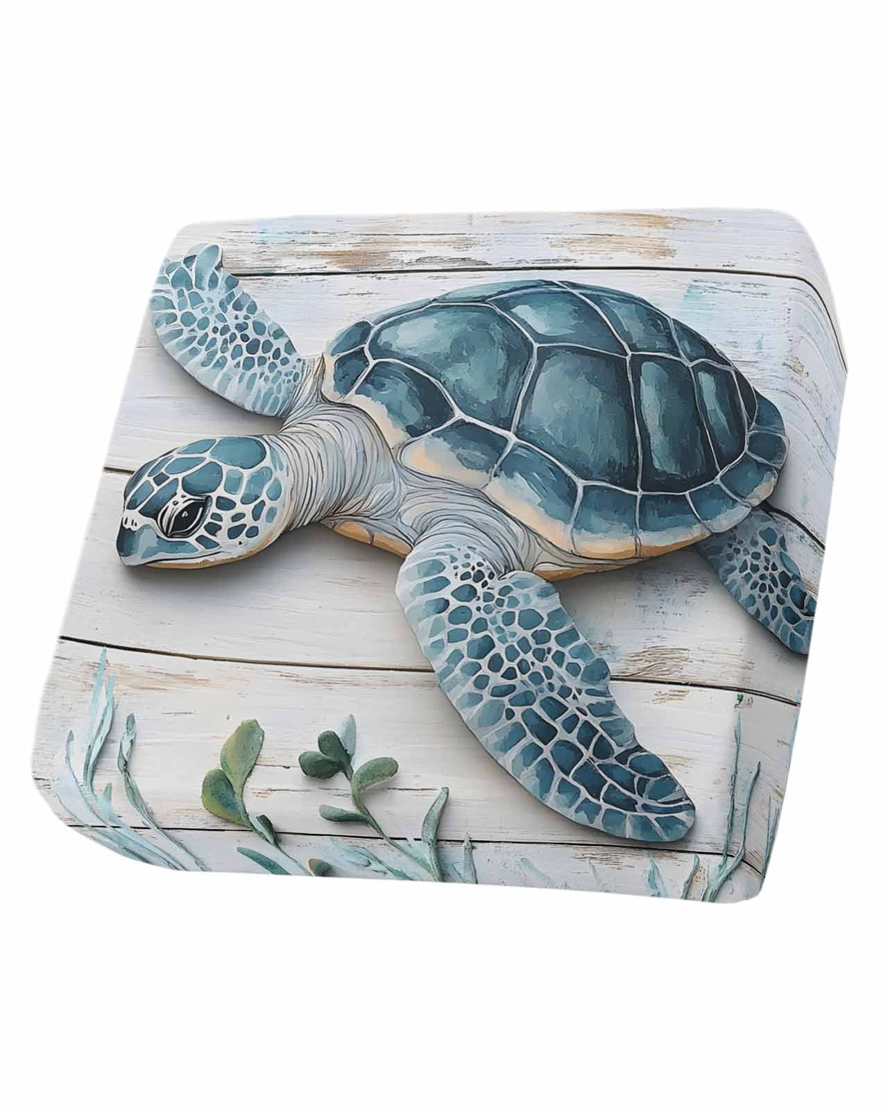 Ocean Sea Turtle Blue Sofa Couch Cushion Covers Washable, Removable ...