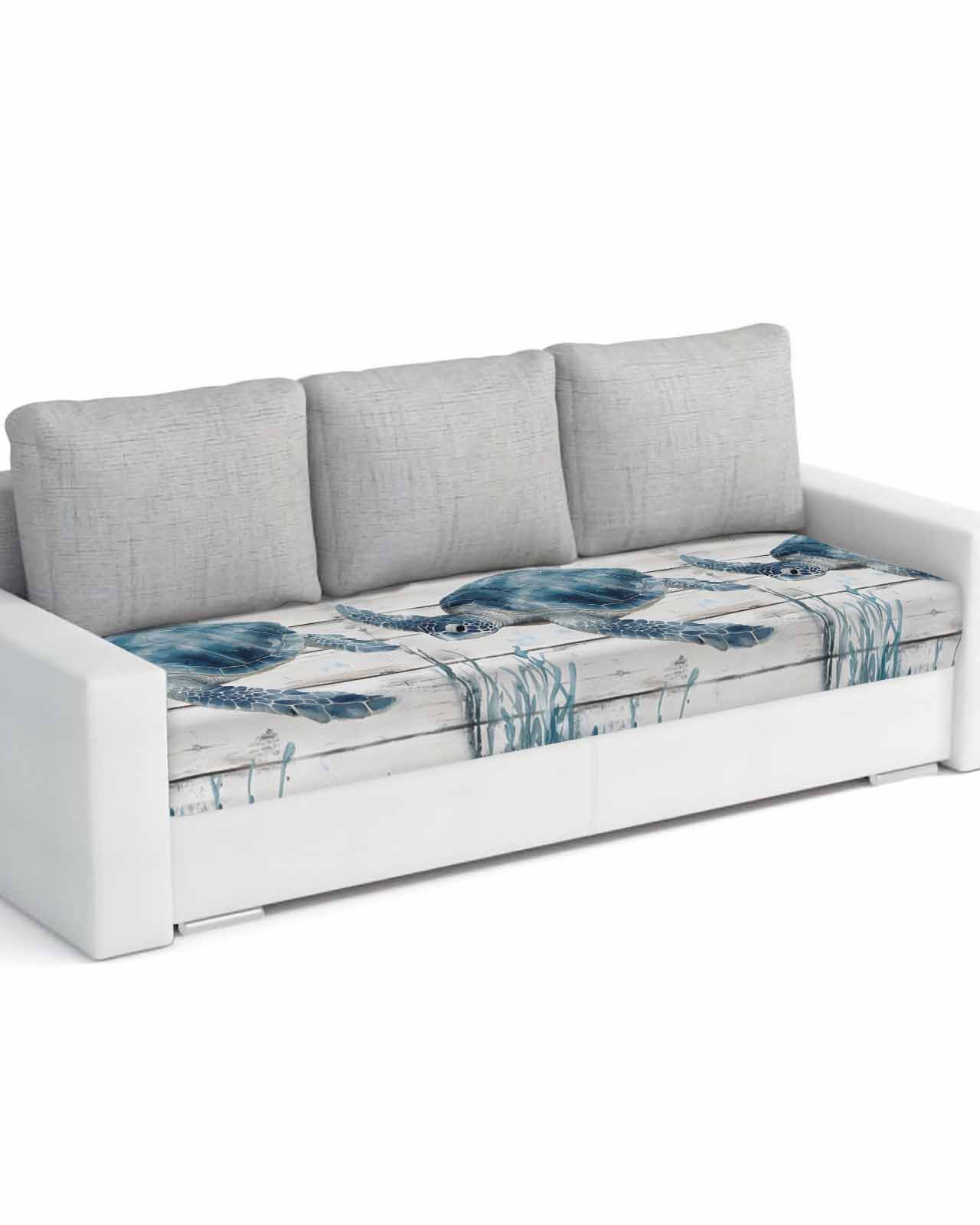 Ocean Sea Turtle Sofa Couch Cushion Covers Washable, Removable ...
