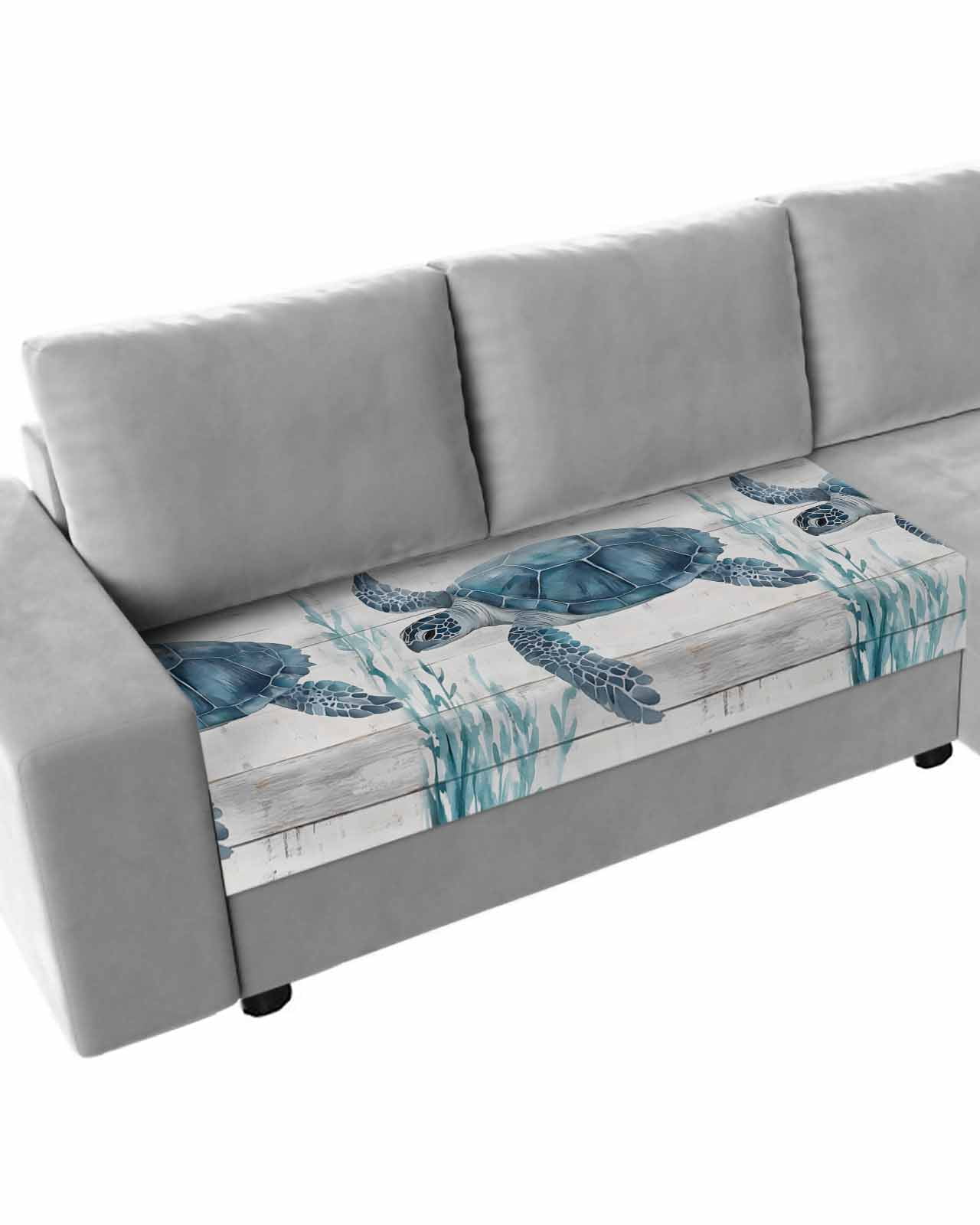 Ocean Sea Turtle Sofa Couch Cushion Covers Washable, Removable ...