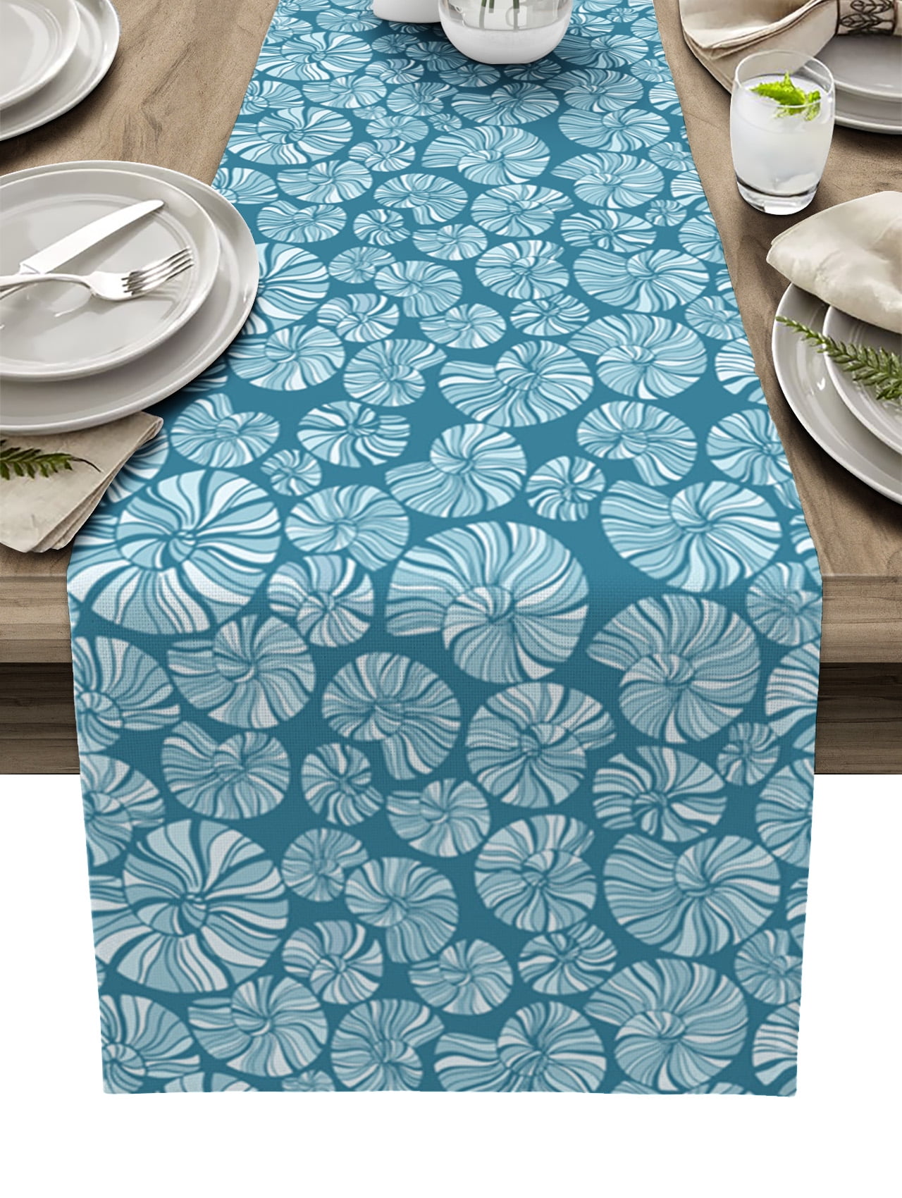 Ocean Shell Conch Star Table Runner ration Home r Dinner Table ration ...