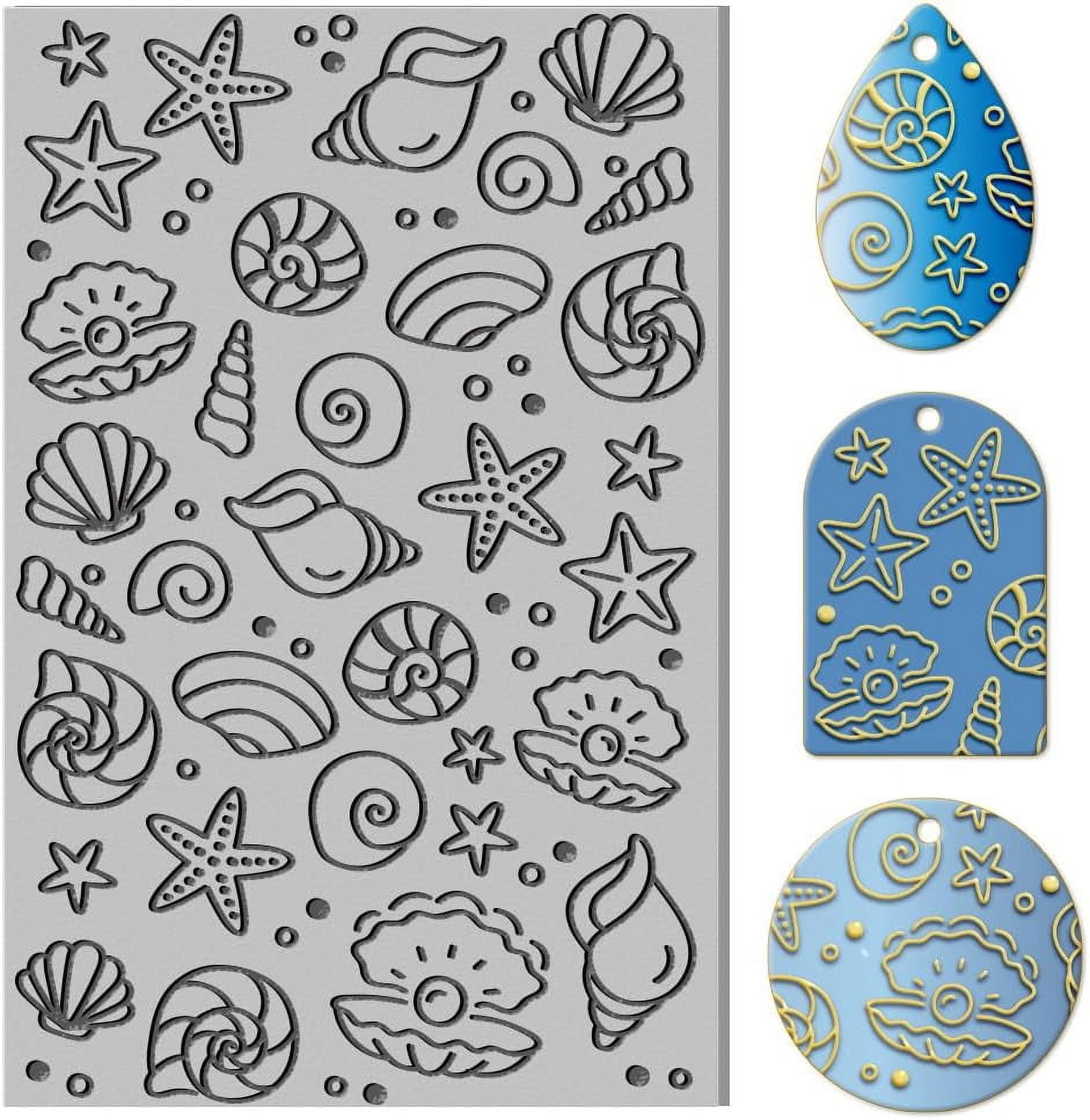 Ocean Shells Clay Texture Mat Ocean Animal Clay Modeling Pattern Pad ...