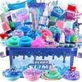 Ocean Slime Kit For Kids, Large Non-Sticky Soft Sludge And Metallic ...