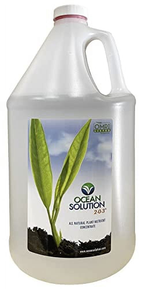 Ocean Solution Organic Liquid Fertilizer - Plant Nutrient Concentrate ...