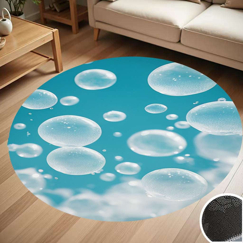 Ocean Splash Wave Art Round Carpet Living Room Bedroom Home Decoration ...