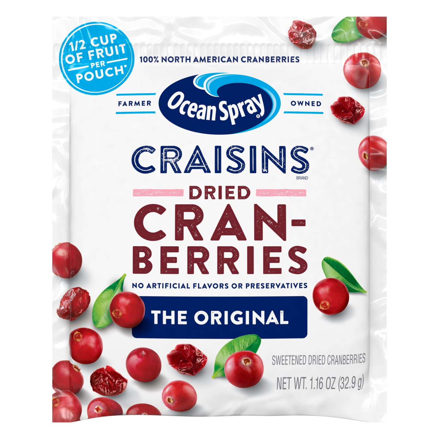 Ocean Spray Craisins Dried Cranberries, Original, 1.16 Ounce (Pack of ...