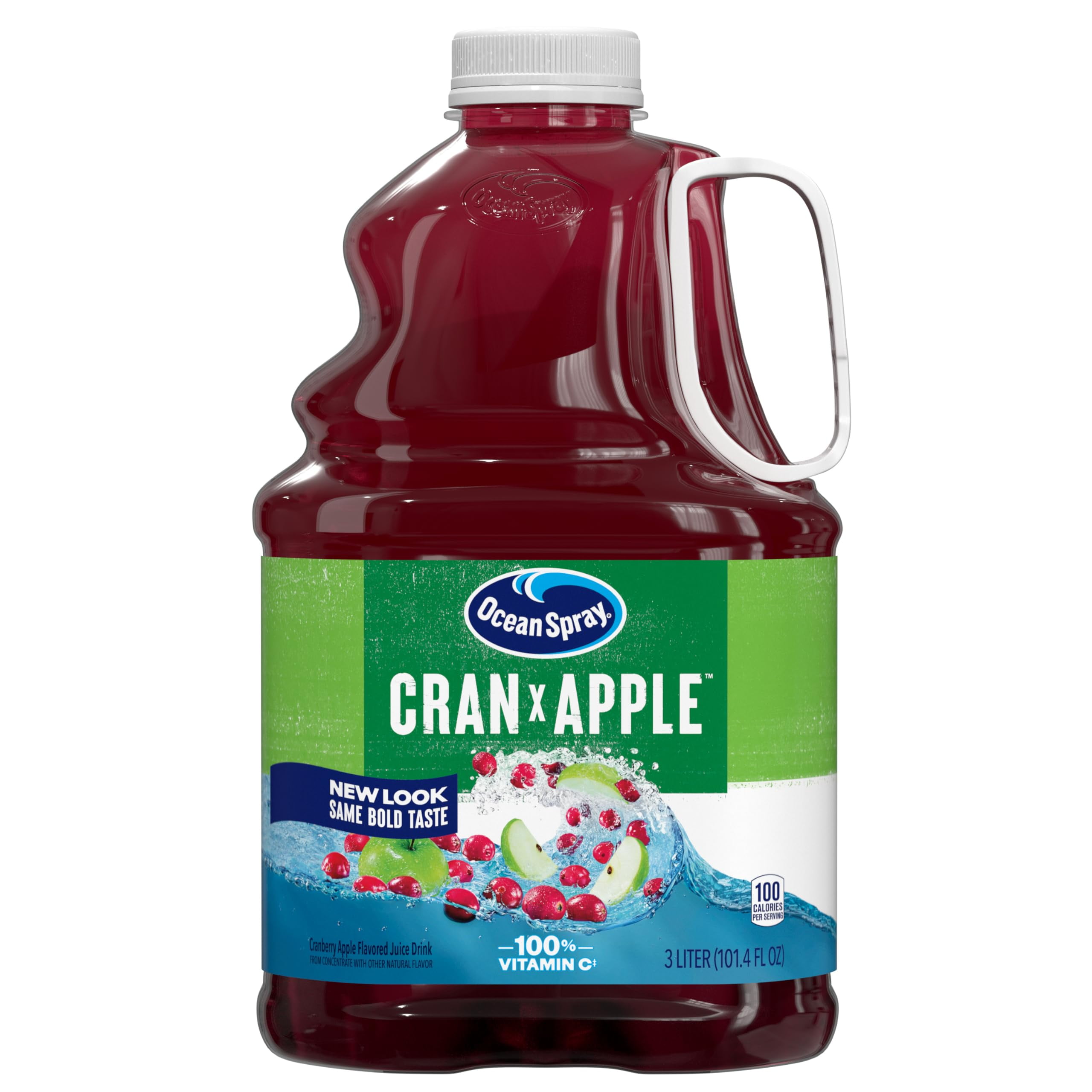 Ocean Spray Cran-Apple Cranberry Apple Juice Drink, 101.4 Fl Oz Bottle ...