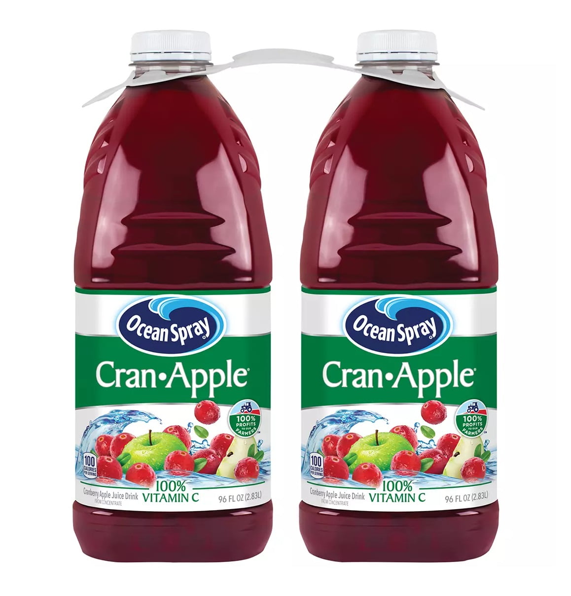 Ocean Spray Cran-Apple Juice, 2 pk./96 oz. - Fat-Free, Low Sodium, No ...