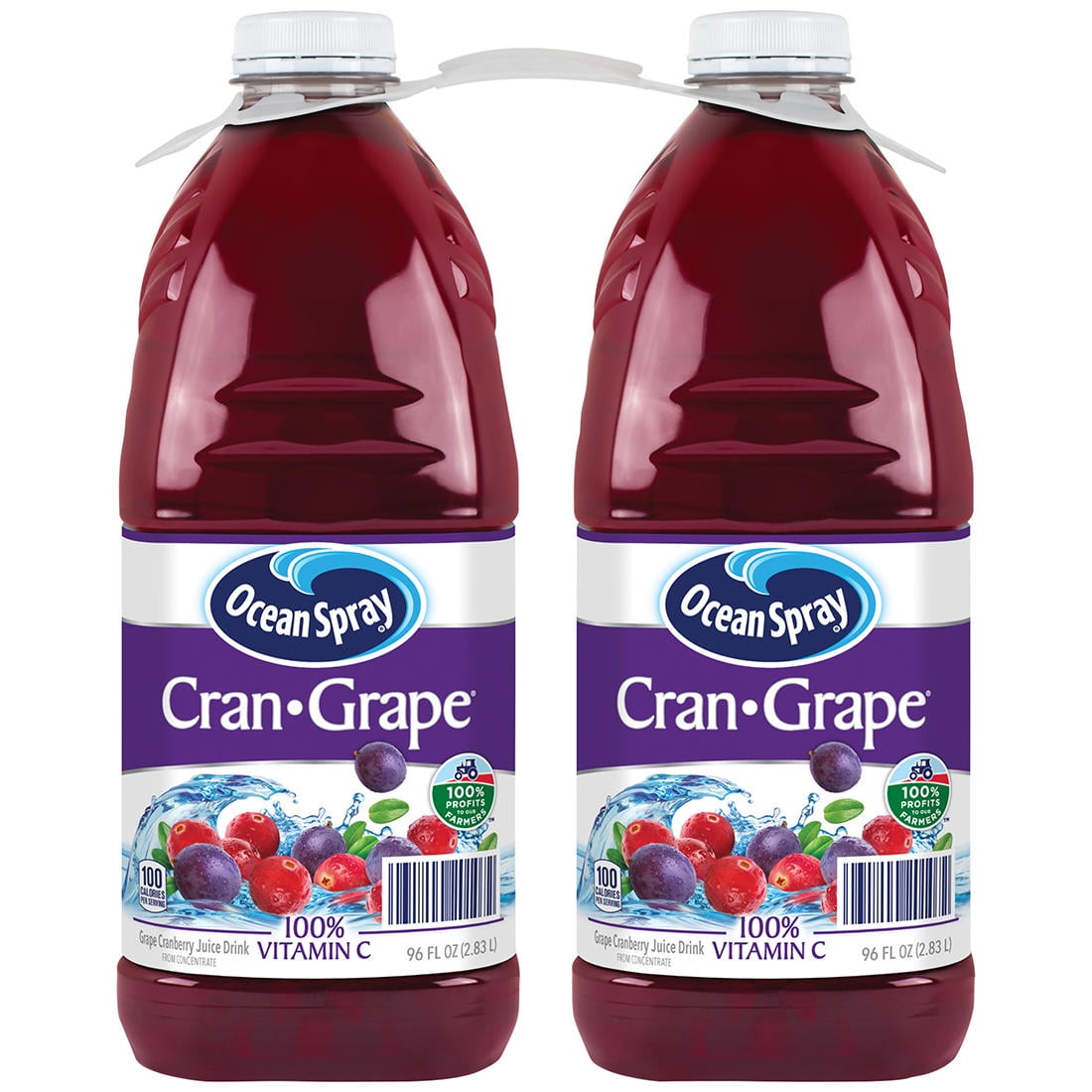 Ocean Spray Cran Grape Juice, 2-Pack, 96 oz Bottles, Rich in Vitamin C ...