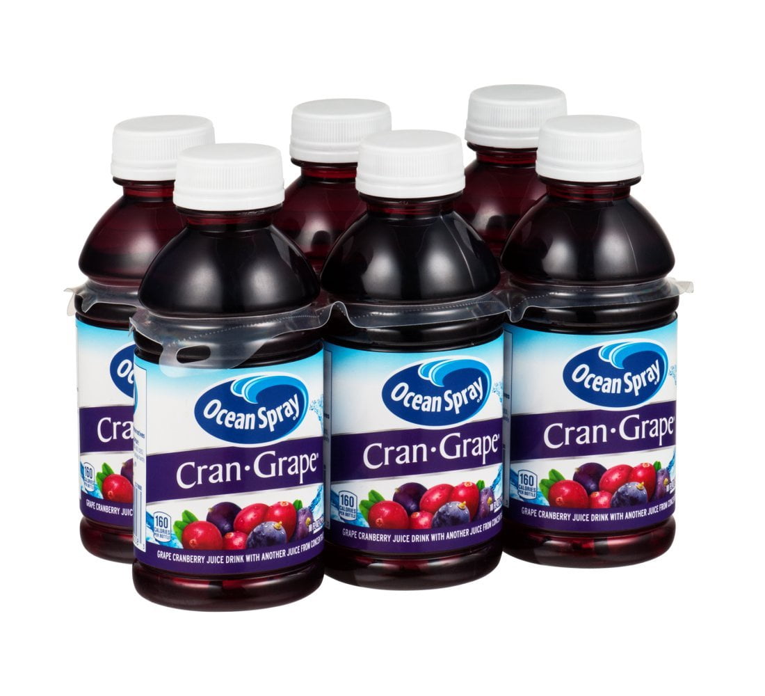 Ocean Spray Cran Grape Juice Drink - 6 Bottles - Walmart.com