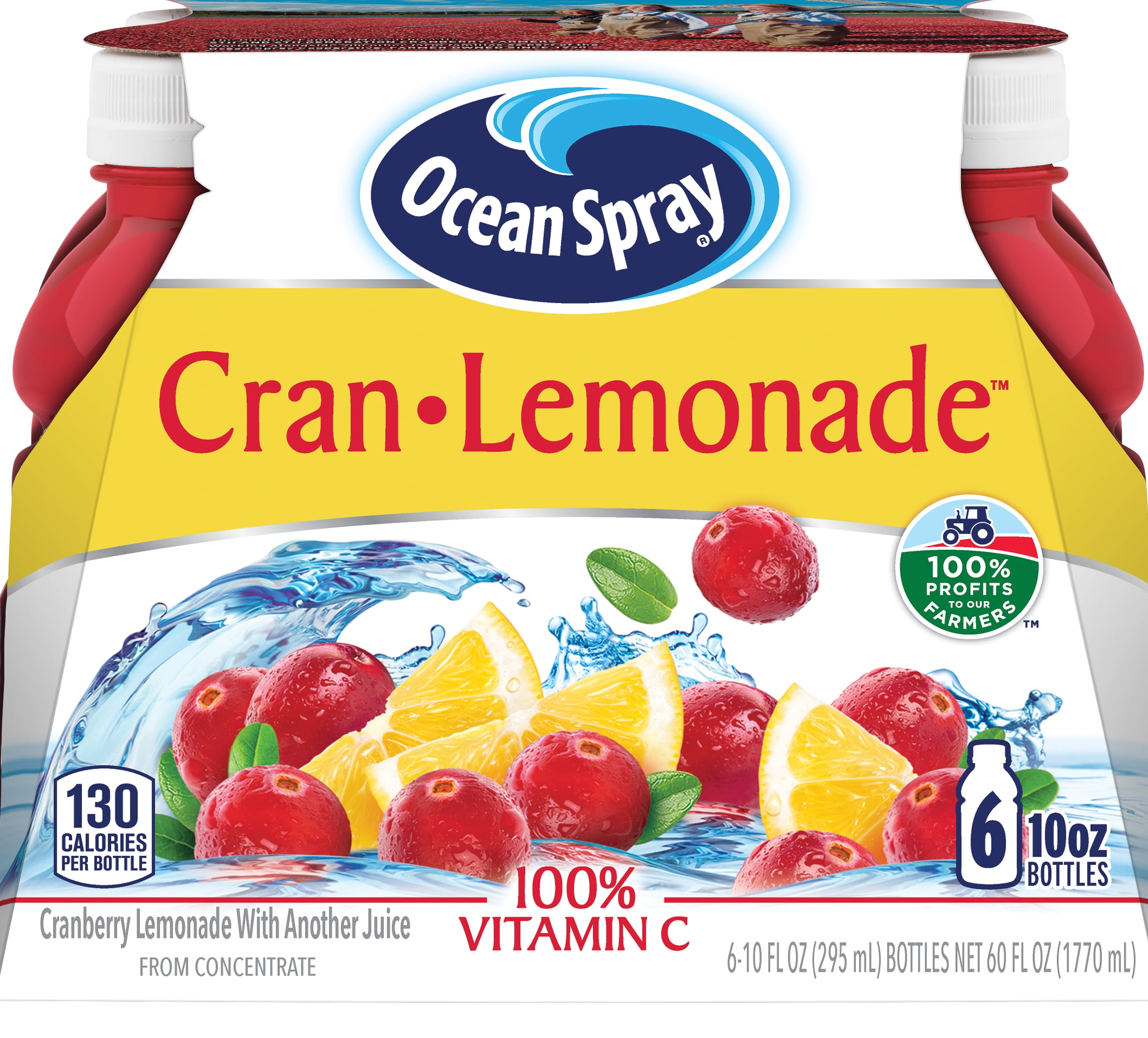 Ocean Spray Cran-Lemonade Juice, 10 Fl. Oz., 6 Count - Walmart.com