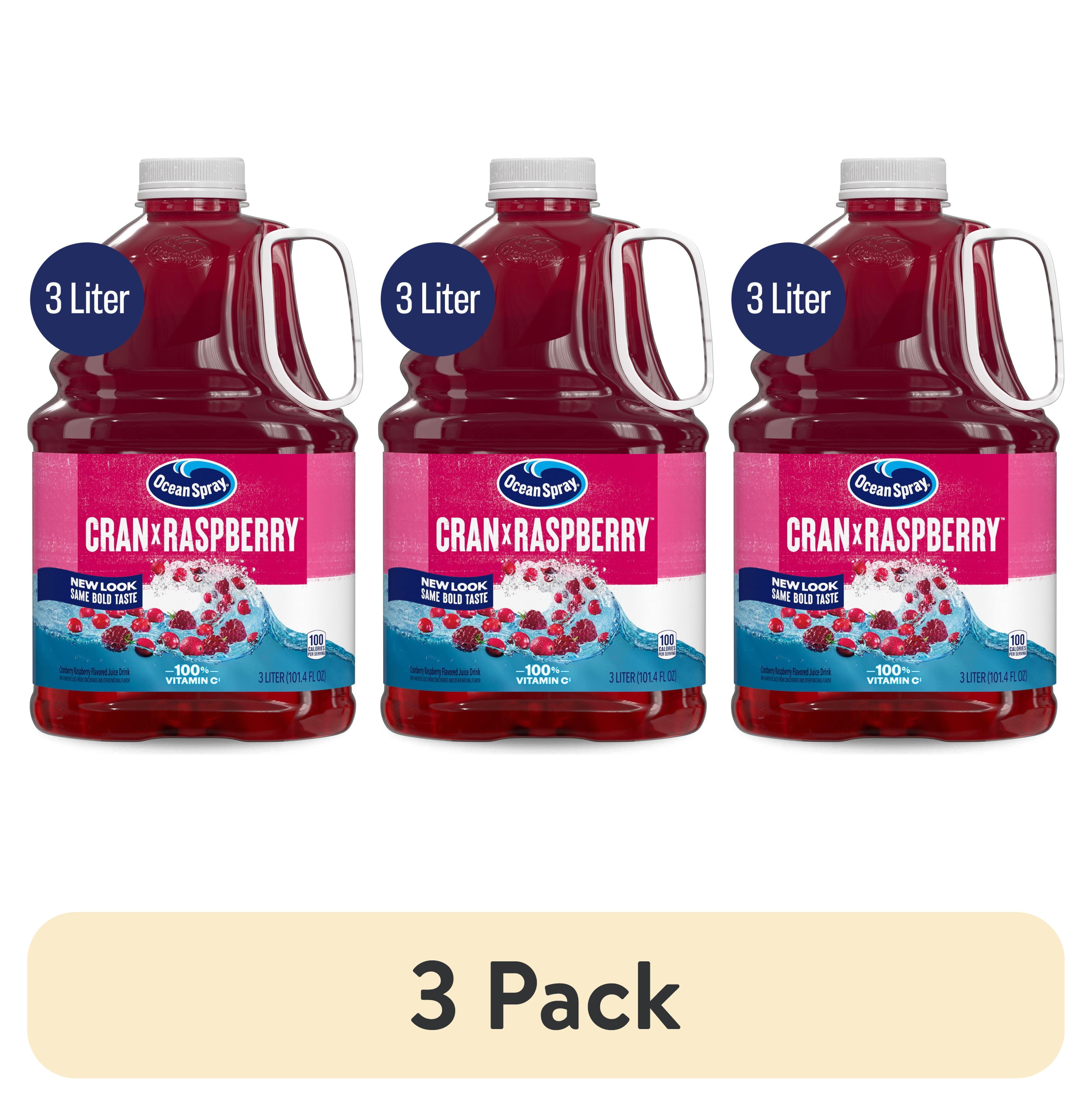 (3 pack) Ocean Spray® Cran-Raspberry® Cranberry Raspberry Juice Drink ...