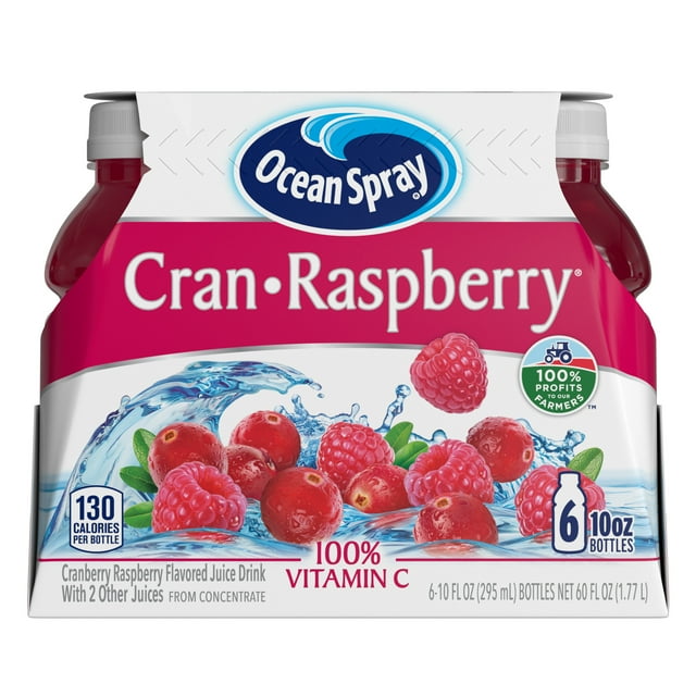 Ocean Spray® Cran-Raspberry® Cranberry Raspberry Juice Drinks, 10 fl oz ...
