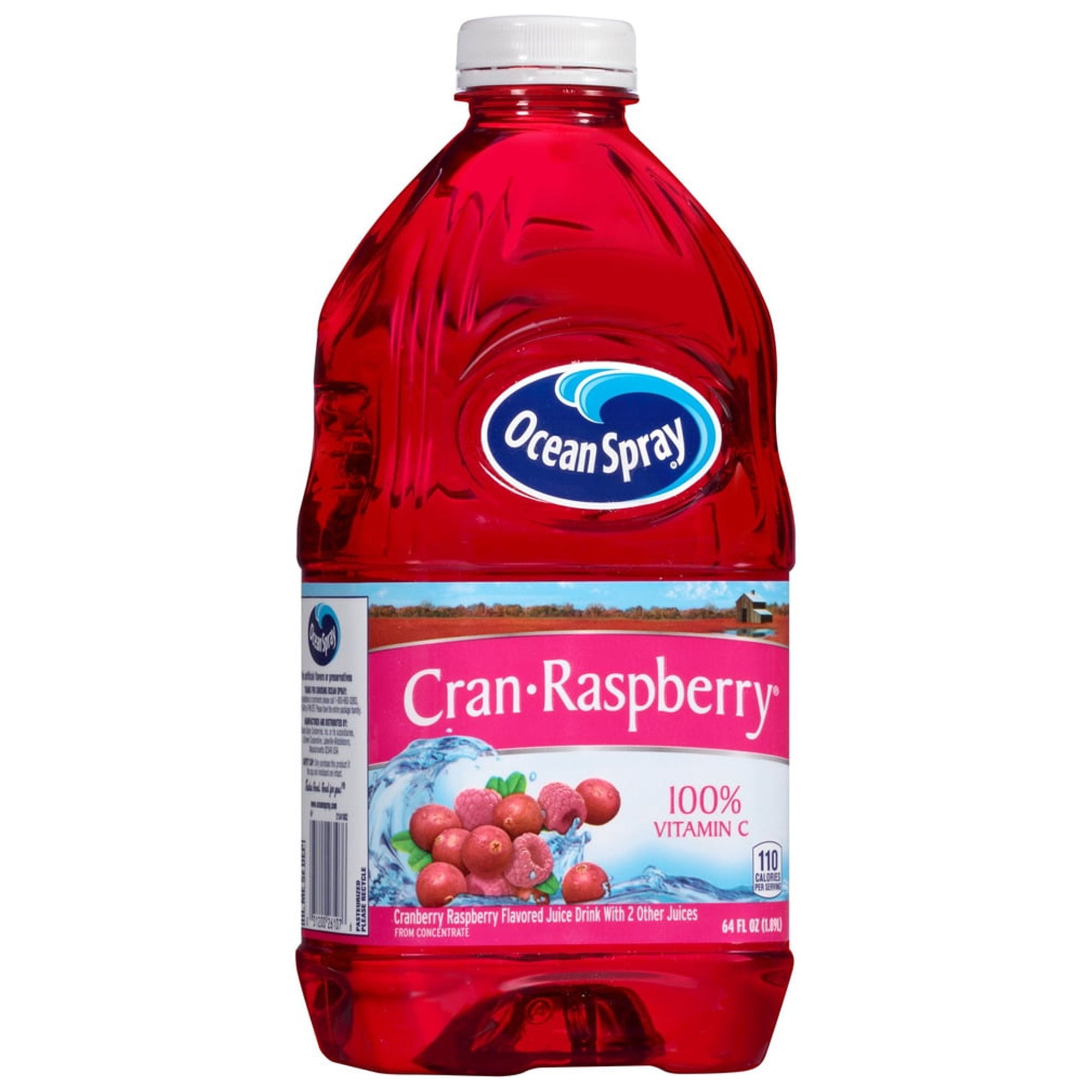Ocean Spray Cran-Raspberry Juice Drink, 64 fl oz (1.89 ltr) (Pack of 6 ...