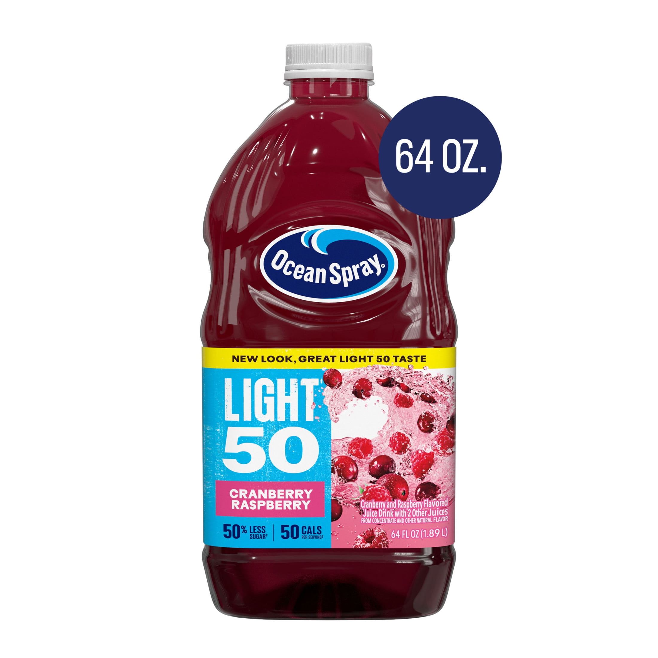 Ocean Spray® Diet Sugar Cran-Raspberry50™ Cranberry and Raspberry Juice ...