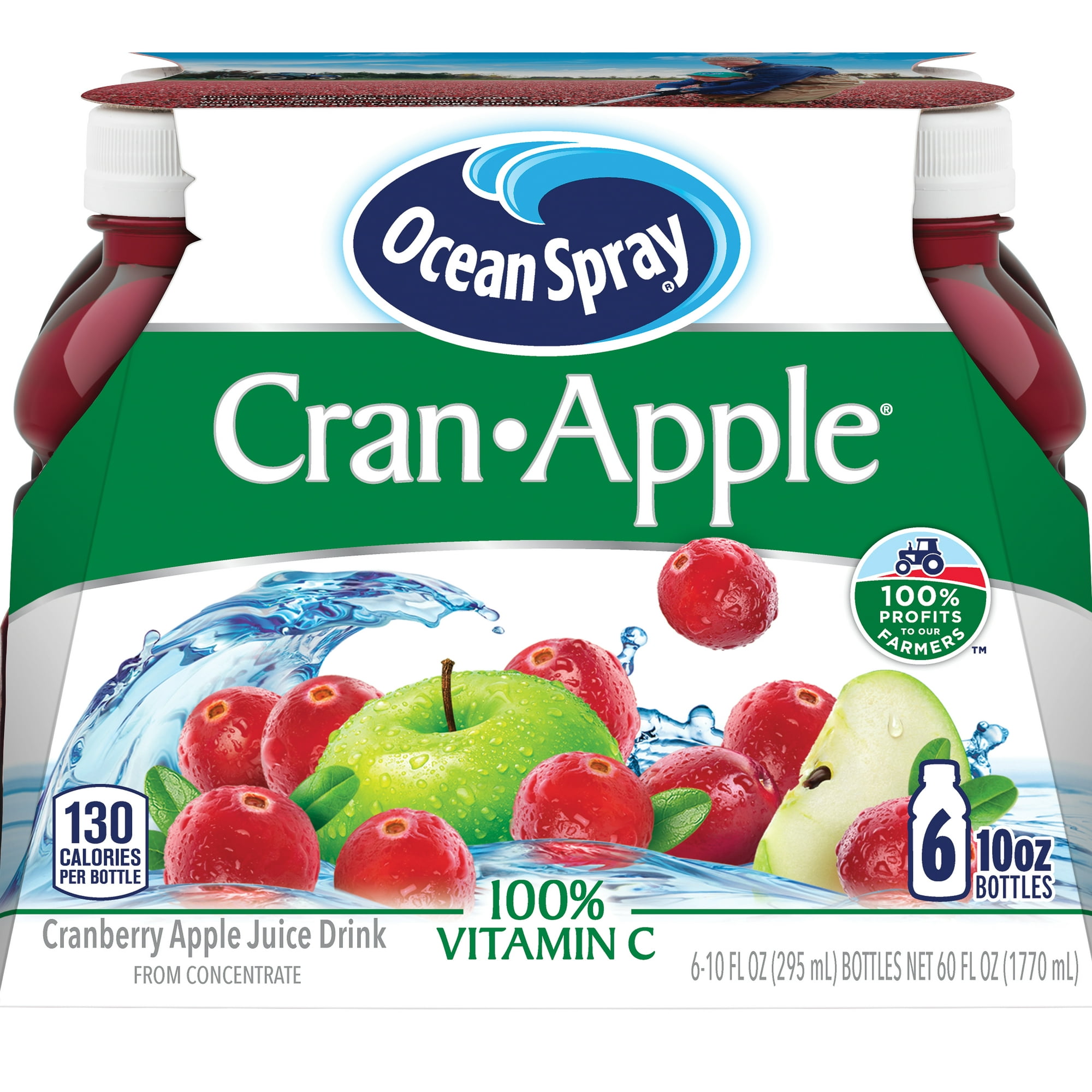 Ocean Spray Cranberry Apple Juice Drink, 10 fl oz, 6 Ct - itFRESH