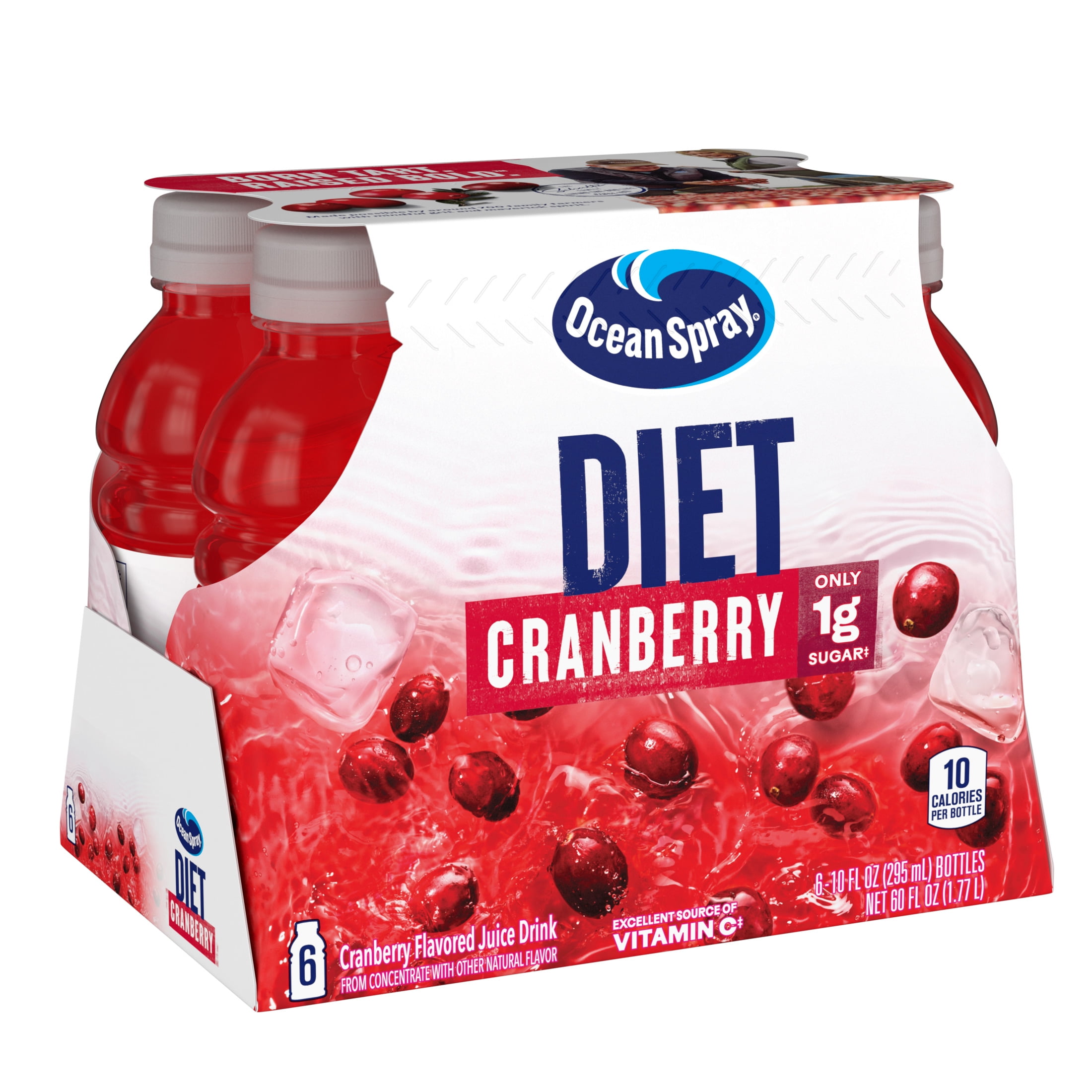 Ocean Spray® Diet Cranberry Juice Drinks, 10 fl oz Bottles, 6 Count ...
