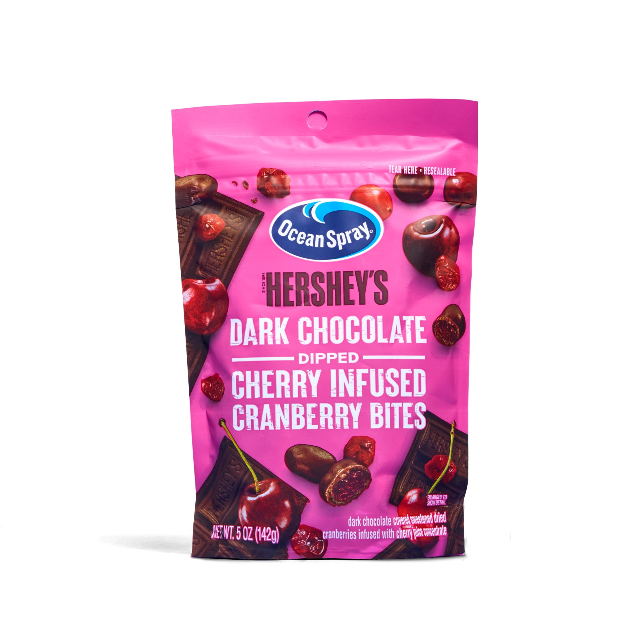 Ocean Spray HERSHEY'S Dark Chocolate Covered Dried Cranberries with ...
