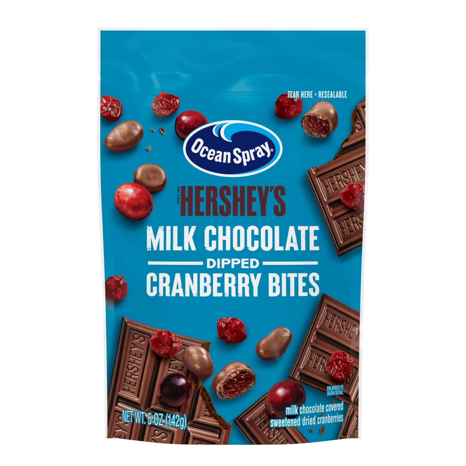 Ocean Spray Hershey’S Milk Chocolate Dipped Cranberry Bites, Chocolate ...