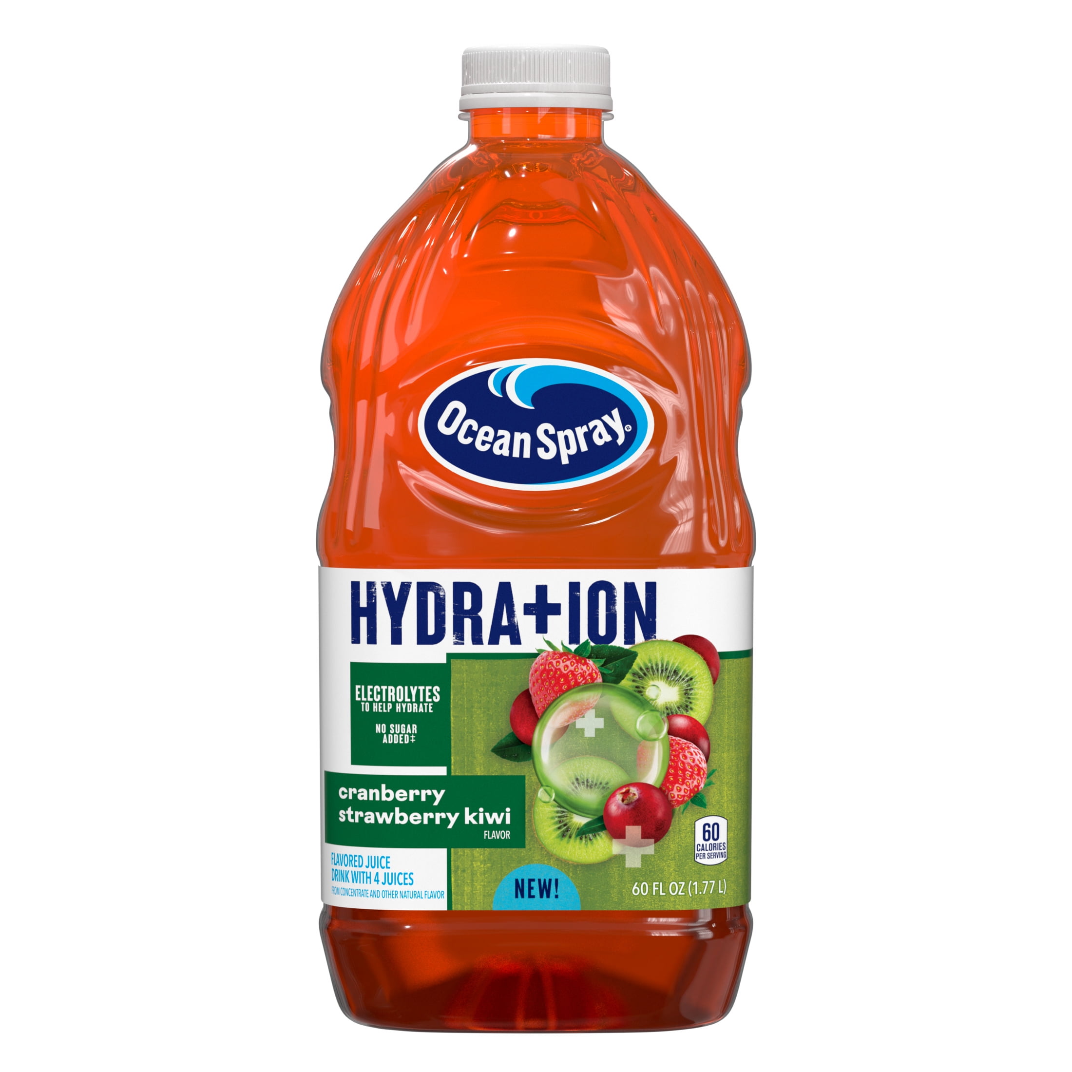 Ocean Spray Hydration Cranberry Strawberry Kiwi Juice Drink, 60 fl oz ...