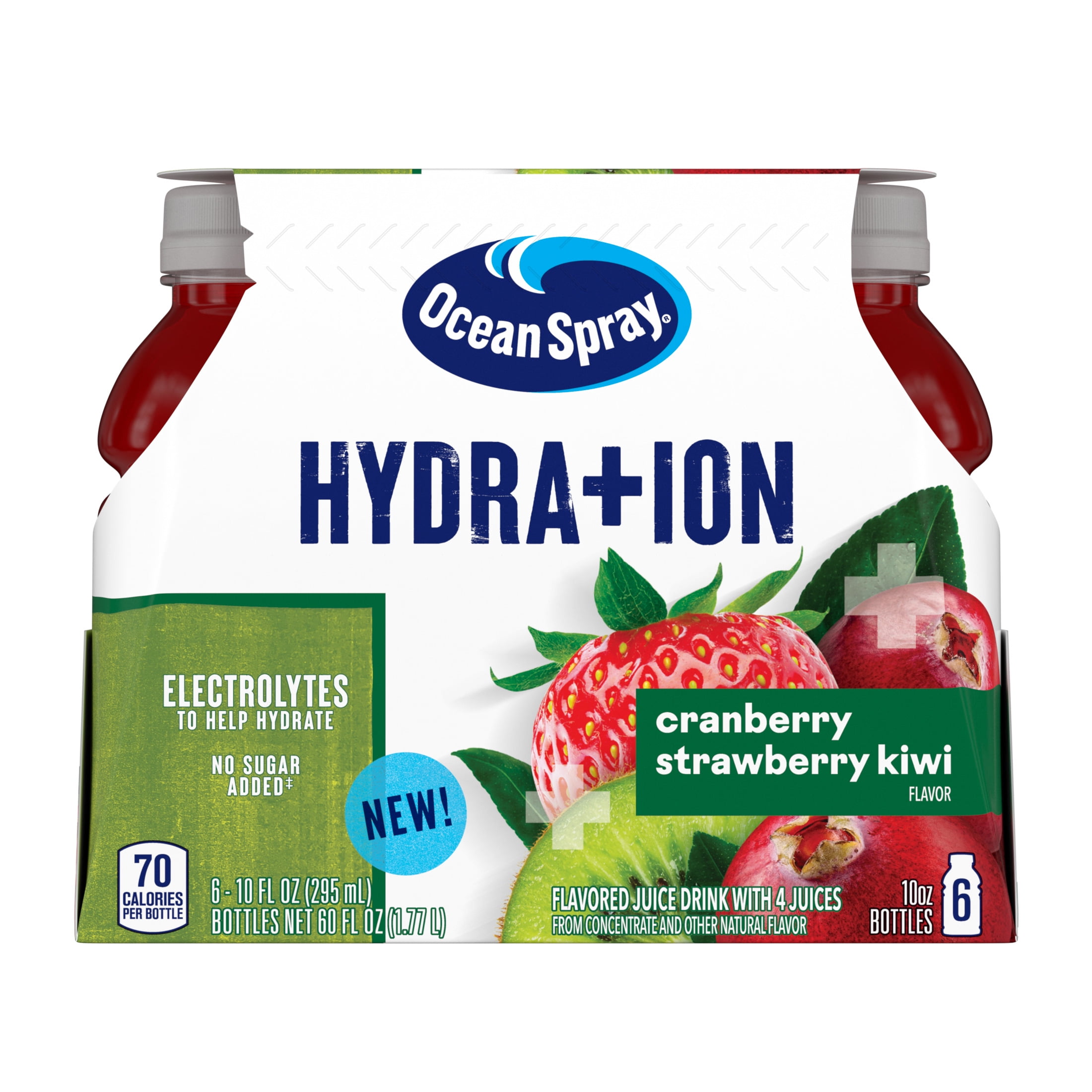 Ocean Spray® Hydration Cranberry Strawberry Kiwi Juice Drinks, 10 fl oz ...