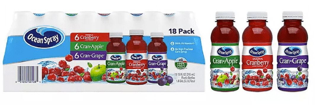 Ocean Spray Juice Drink Variety Pack (10 fl. oz., 18 pk.) - Walmart ...