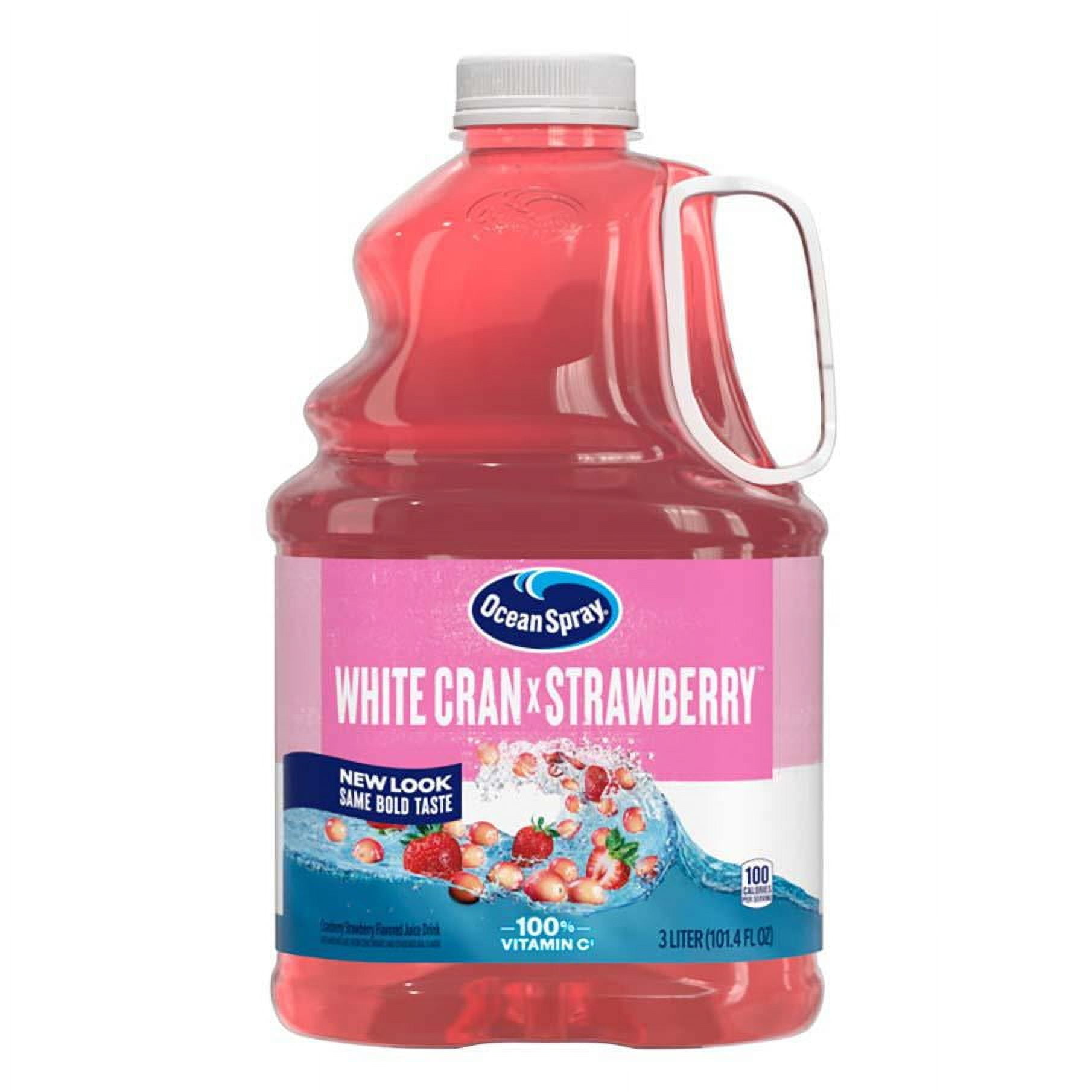 Ocean Spray Juice Drink - White Cran X Strawberry - 3 L (Pack of 1 ...