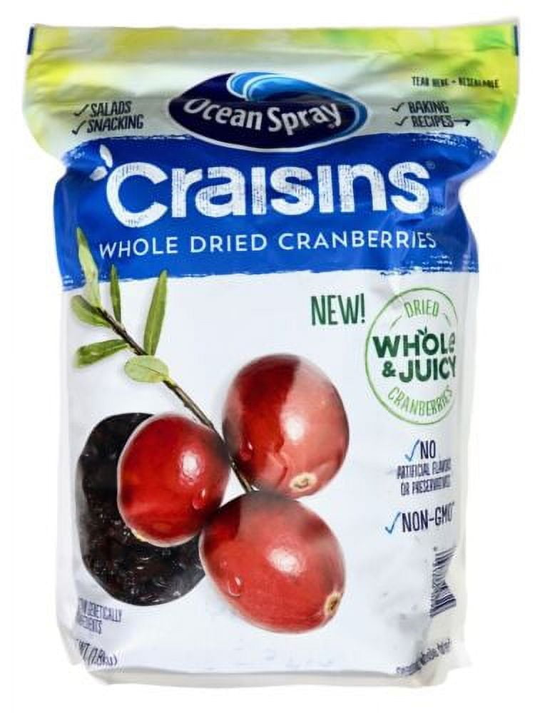 Ocean Spray Original Craisins Whole Juicy Dried Cranberries Non-GMO, 64 ...