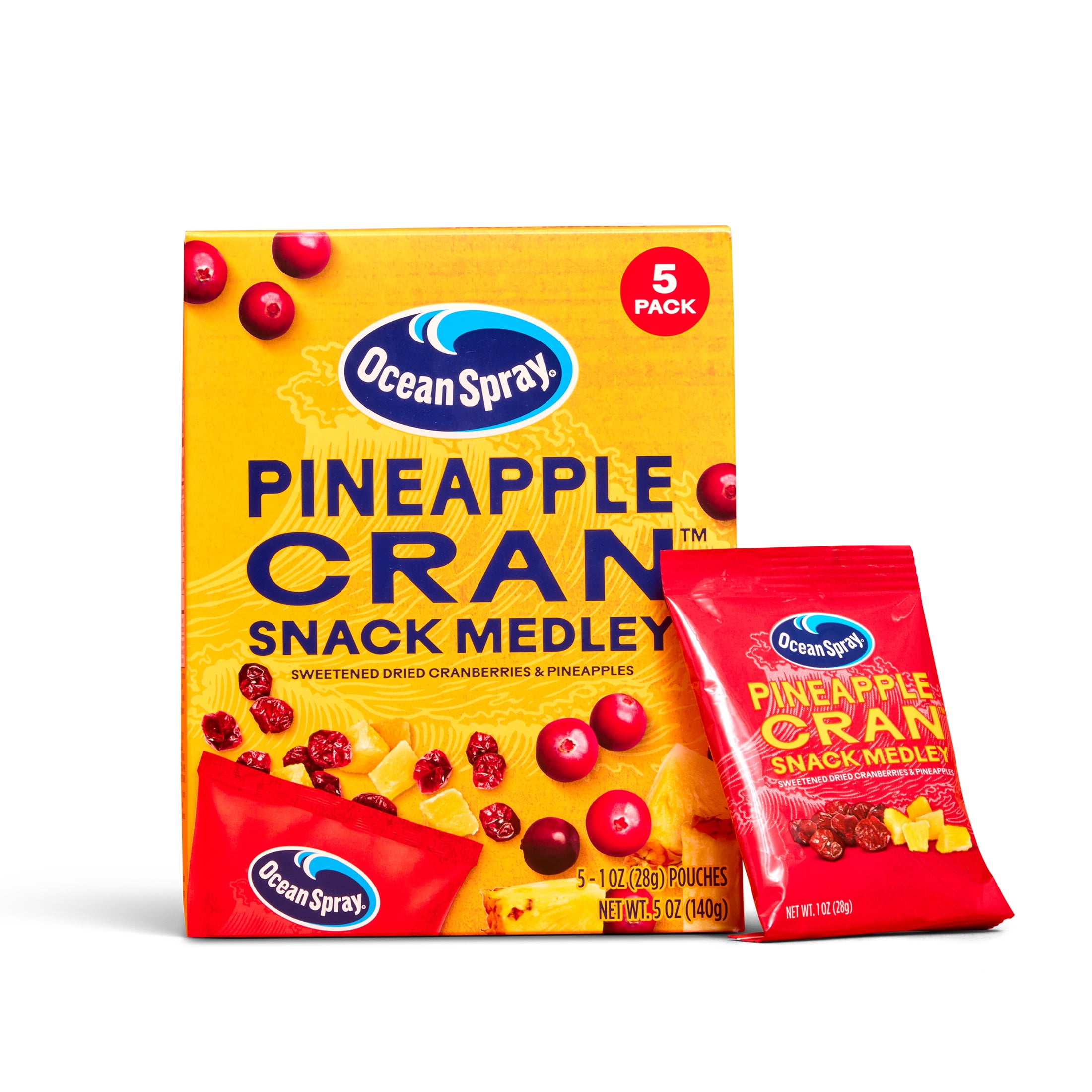 Ocean Spray® Multipack Pineapple Cran Snack Medley, Natural Dried Fruit ...