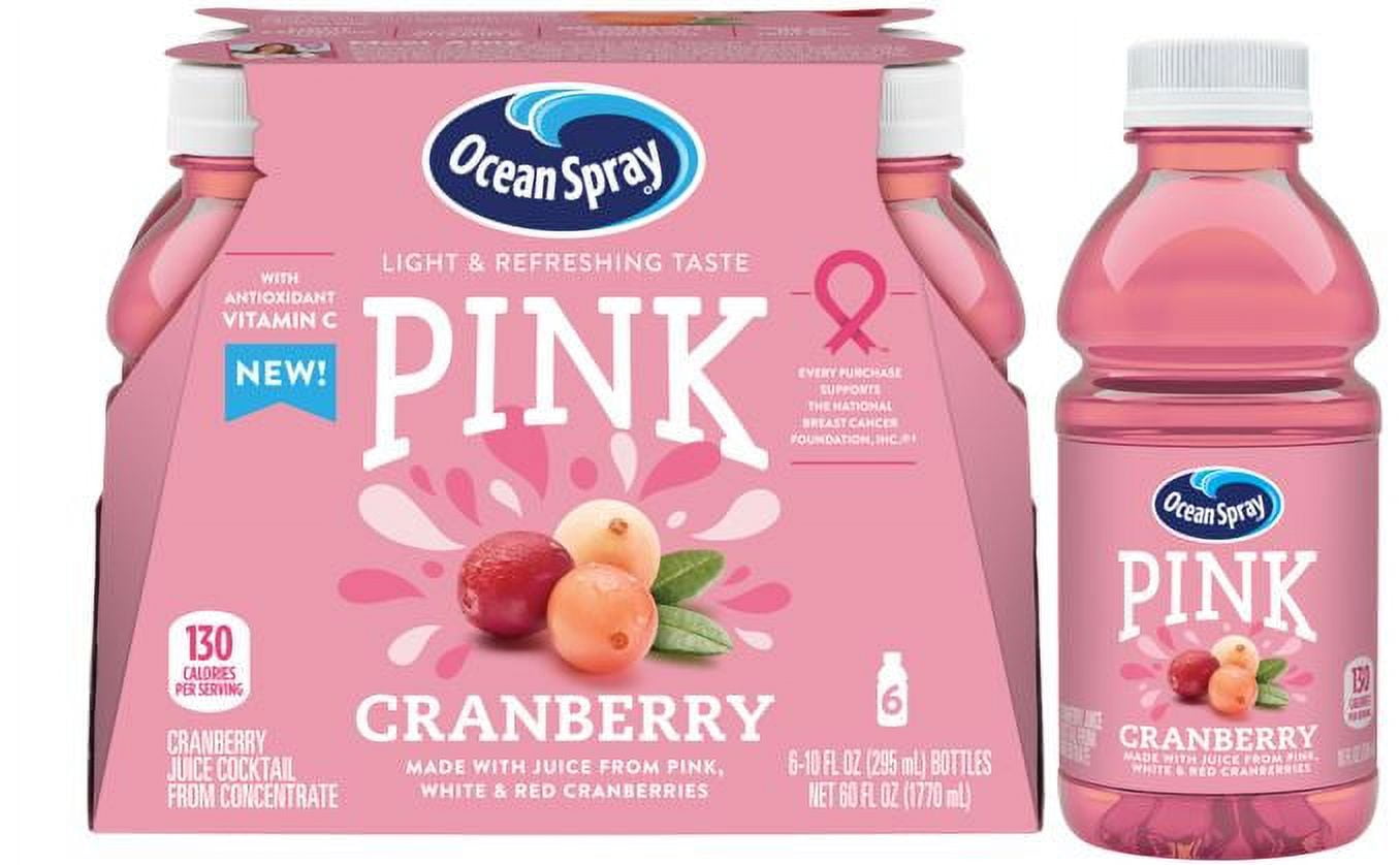 Ocean Spray Pink Cranberry Juice Cocktail 10 Fl Oz 6 Count