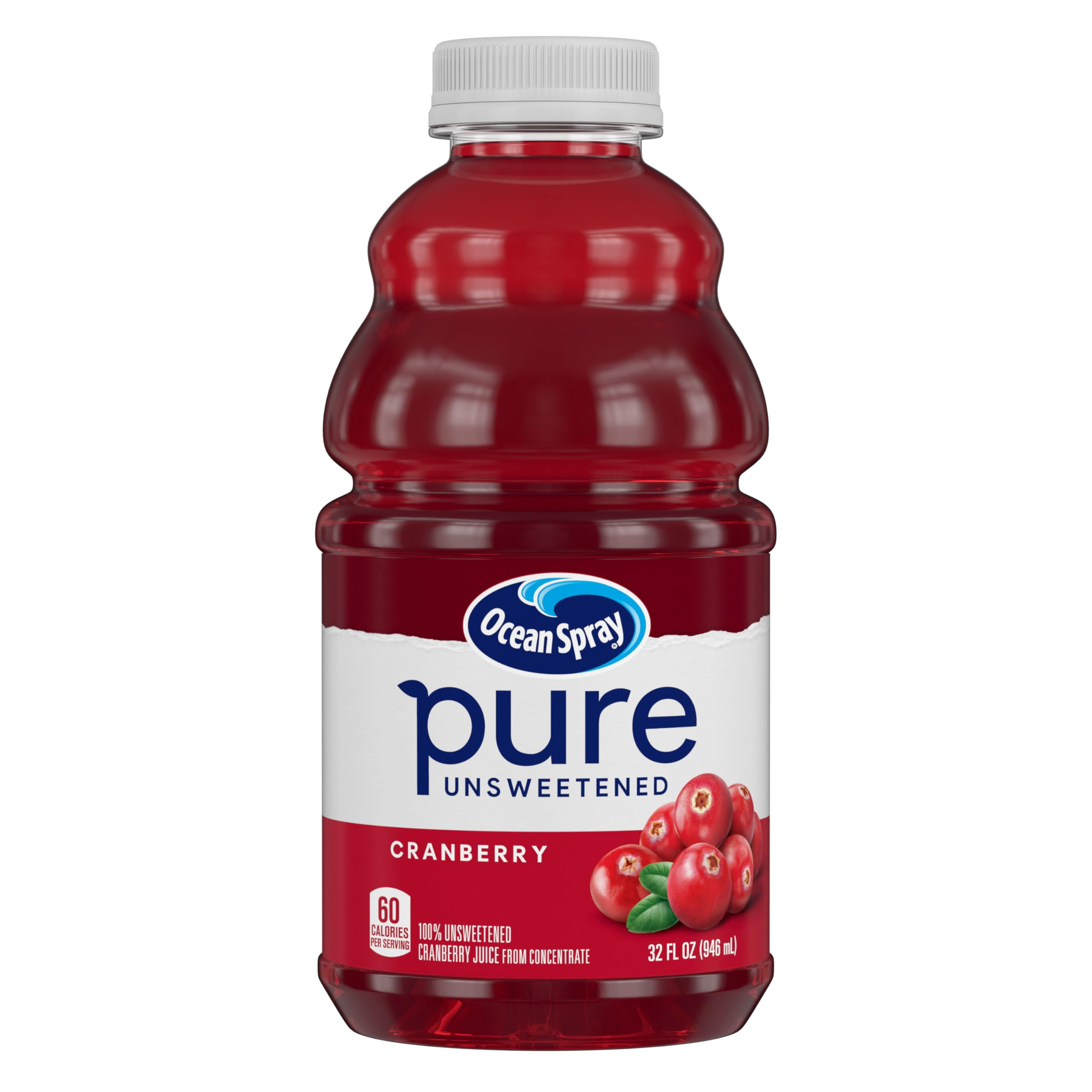 Ocean SprayÂ® Pure Unsweetened Cranberry, 100% Cranberry Juice From ...