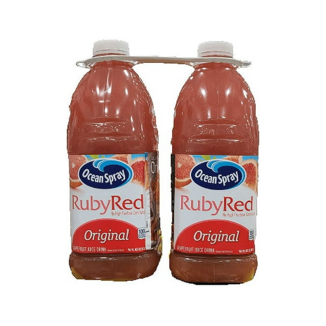 Ocean Spray Ruby Red Grapefruit Juice - 96oz, Pack of 2 - Walmart.com