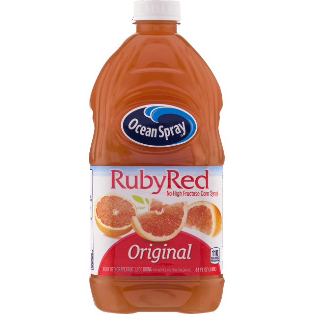 Ocean Spray® Ruby Red Grapefruit Juice Drink, 64 fl oz Bottle - Walmart.com