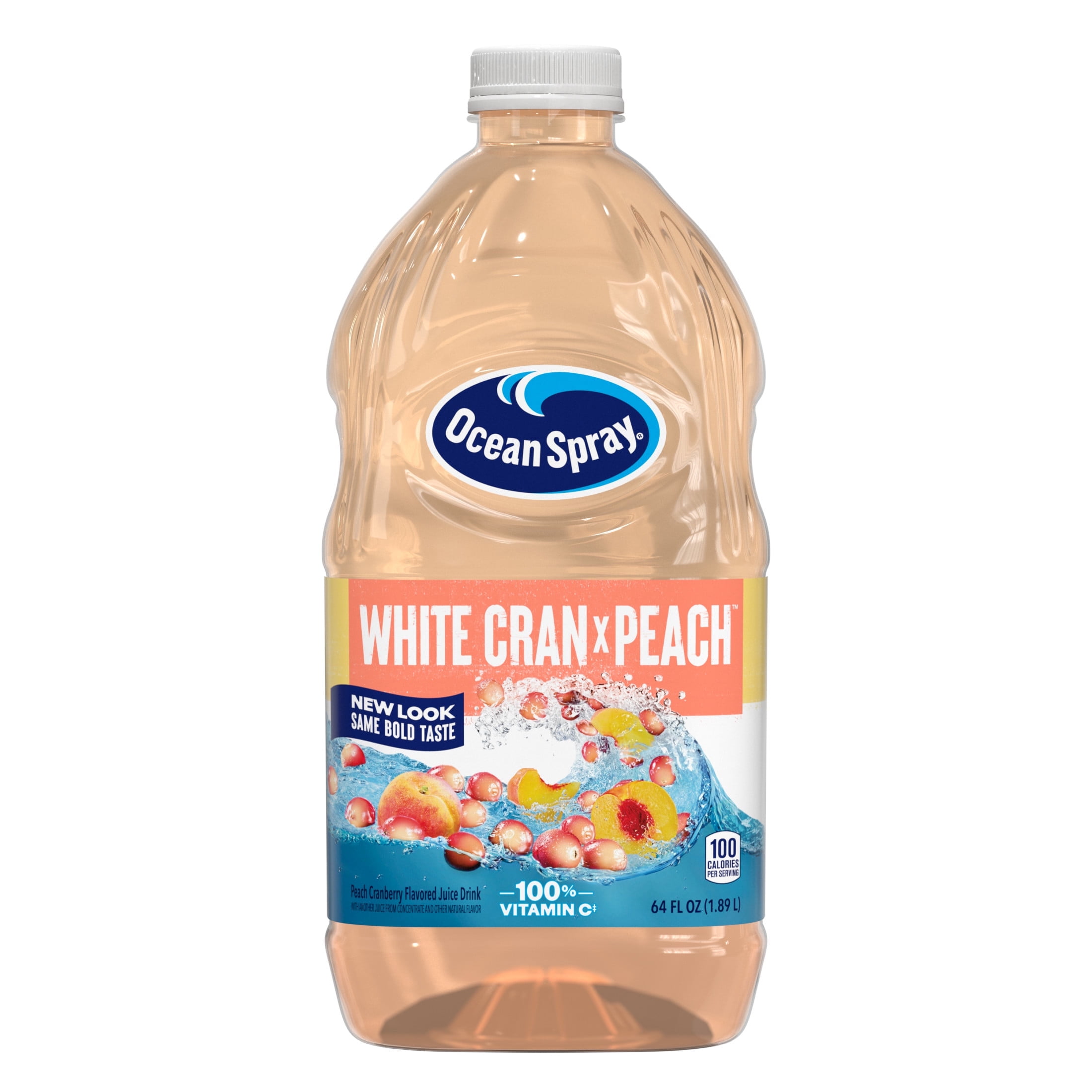 Ocean Spray® White Cran-Peach Juice Drink, 64 fl oz Bottle-Pack Of 6 ...